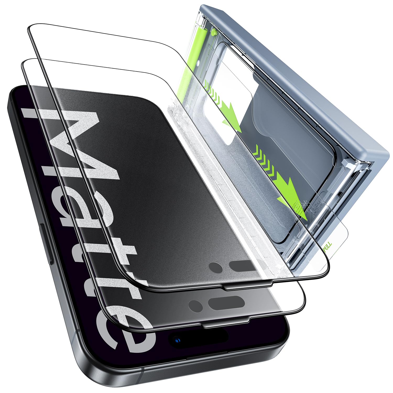 WSKEN for iPhone 16 Pro Max Matte Screen Protector - [Anti Glare][Auto ...