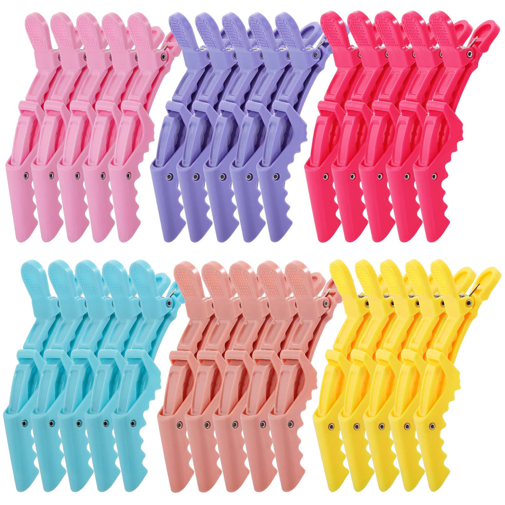 Amazon.com : Kipeber 30 Pcs Alligator Hair Clips, Plastic Non Slip ...