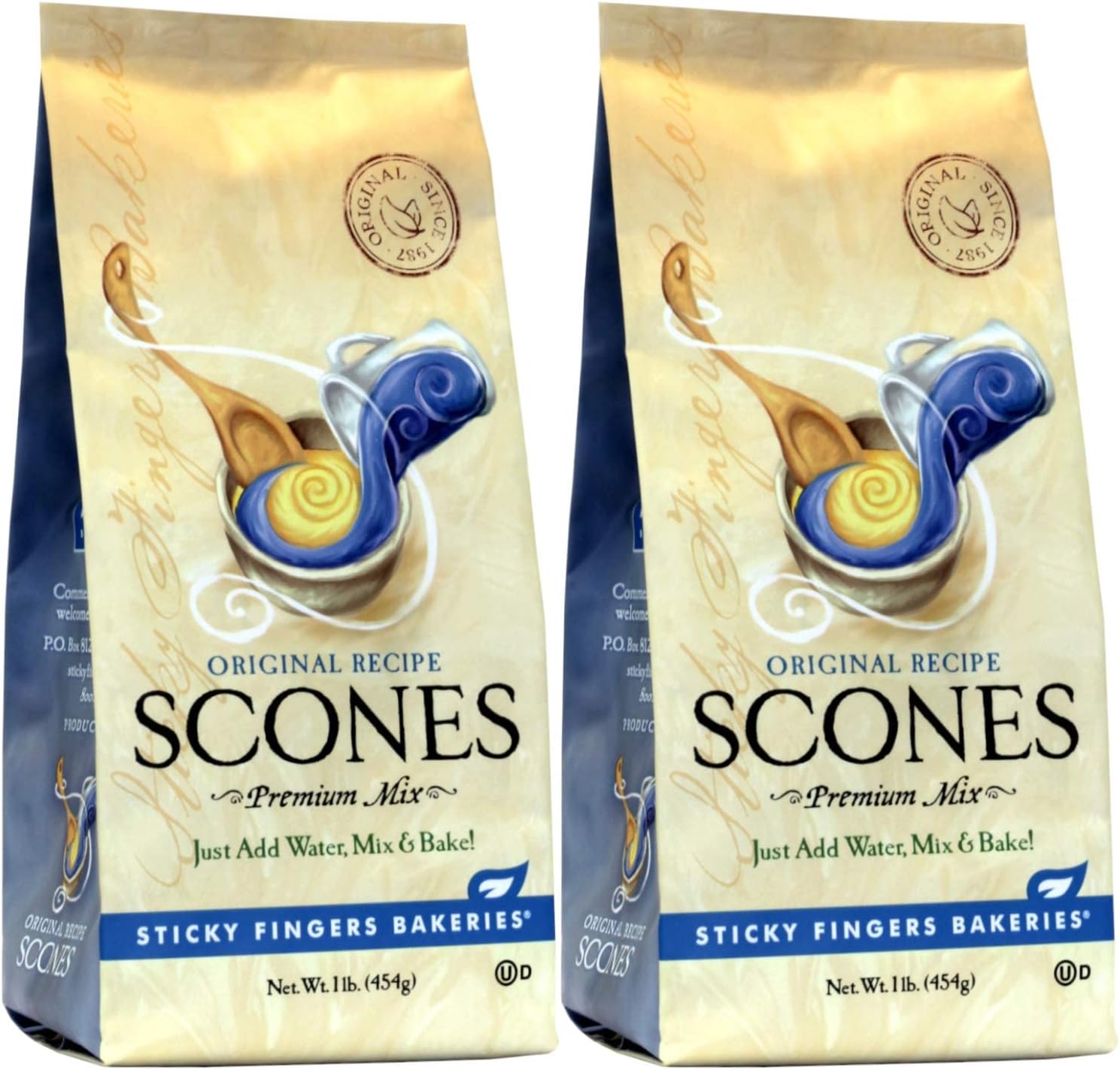 Amazon.com : Fisher Original Fair Scone Mix, Bulk Box (4.5 Lb (Pack of ...