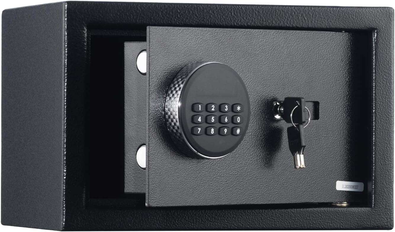Electronic Safe Box with Keypad & Keys, Money Lock Boxes, Safety Boxes ...