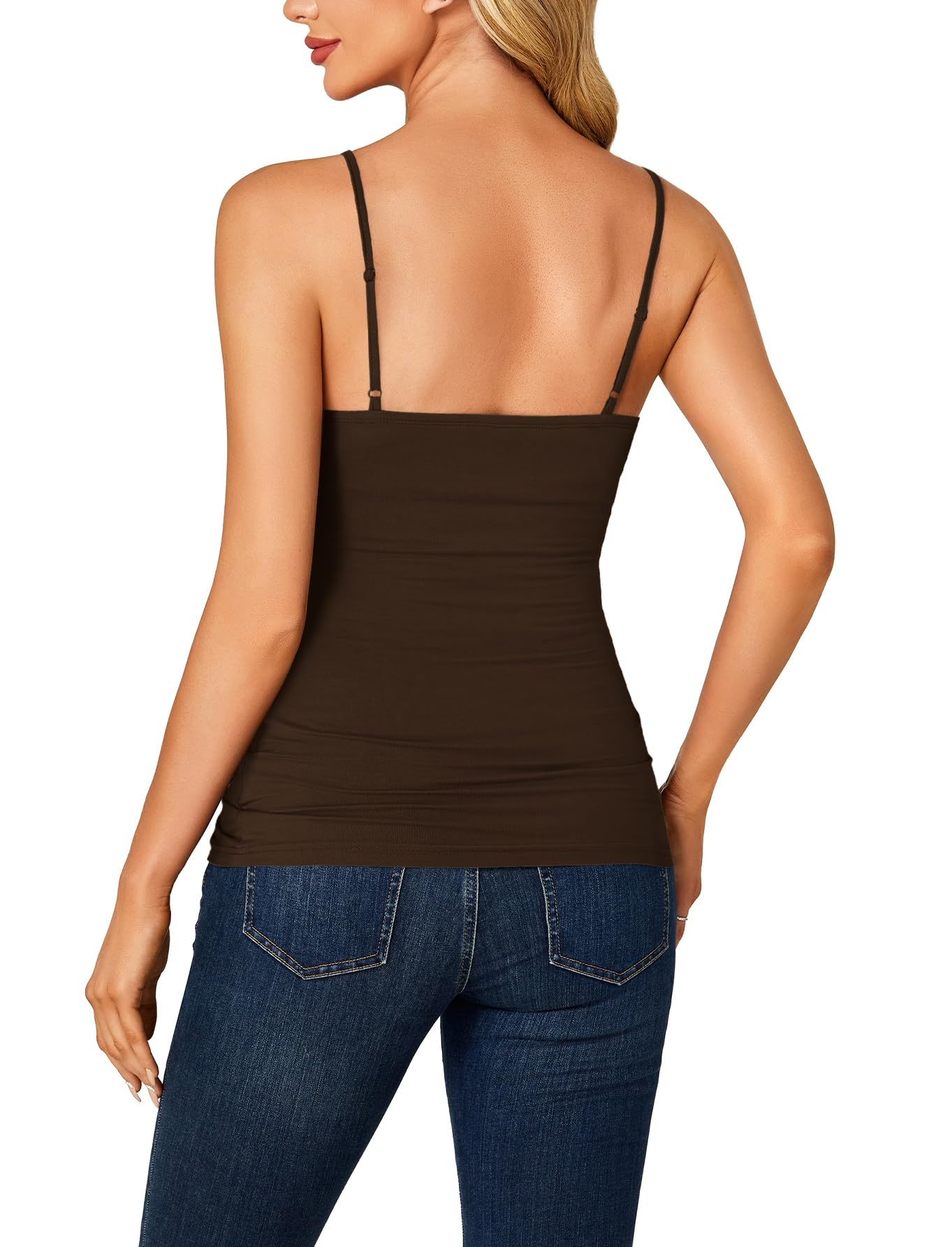 Snapklik.com : Womens Lace V Neck Camisole Adjustable Strap Cami ...