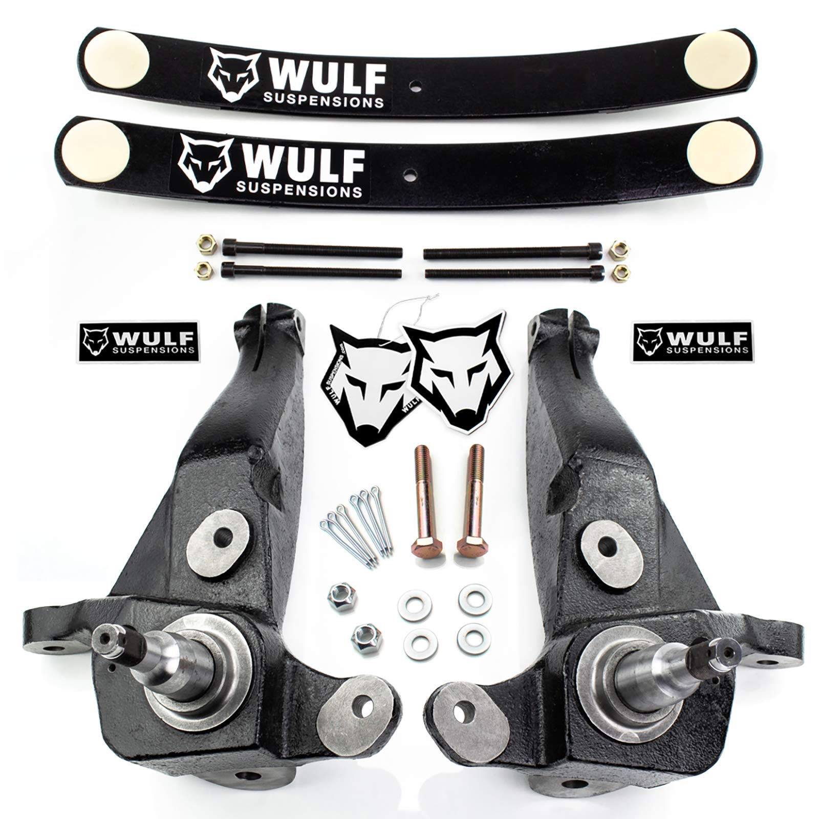 Amazon.com: WULF 4" Front 2" Rear Leveling Lift Kit with Spindles and ...