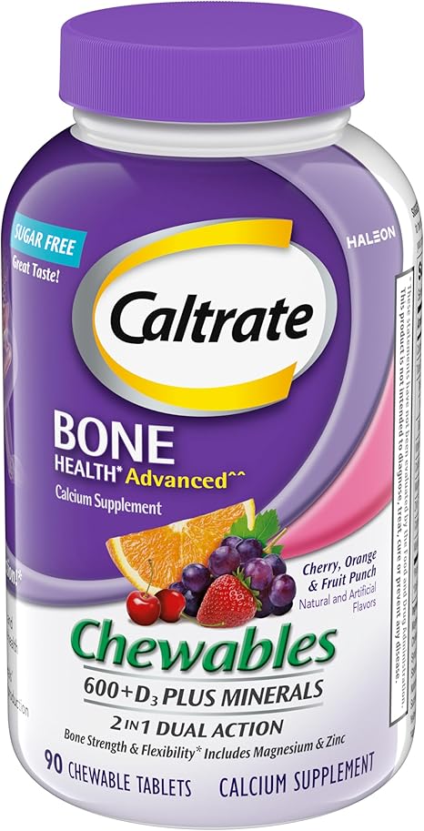 Amazon.com: Caltrate Chewables 600 +D3 Plus Minerals Calcium and ...