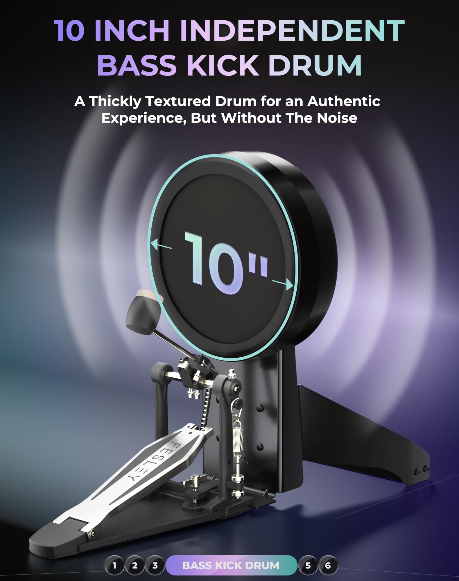 Snapklik.com : Fesley Electric Drum Set