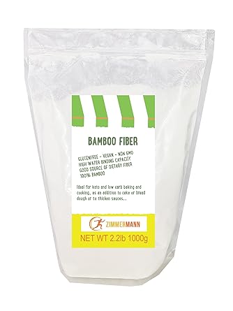 Amazon.com : Bamboo Fiber 2.2lb 1000g, Gluten Free, Non GMO, Keto Flour ...