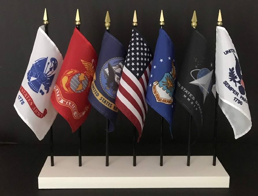 Display Of Military Service Flags