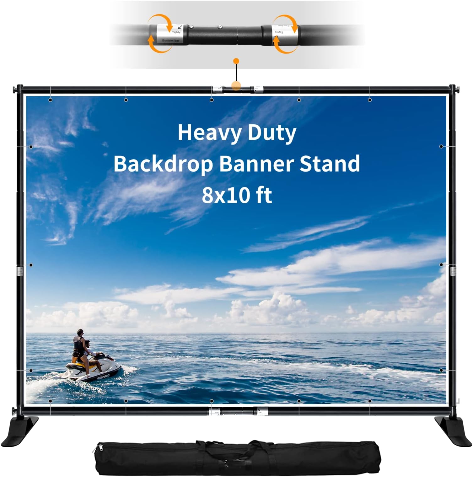 Amazon.com : FUDESY 10x8 ft Backdrop Banner Stand, Heavy Duty ...