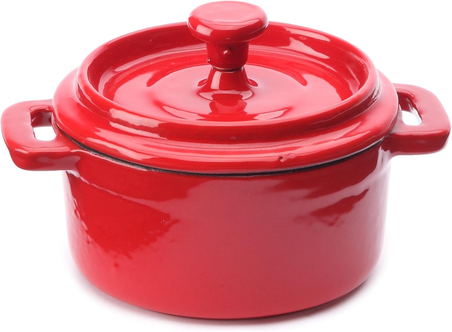 Baumalu 385231 - Mini cocotte Rotonda in ghisa, Colore: Rosso : Amazon ...