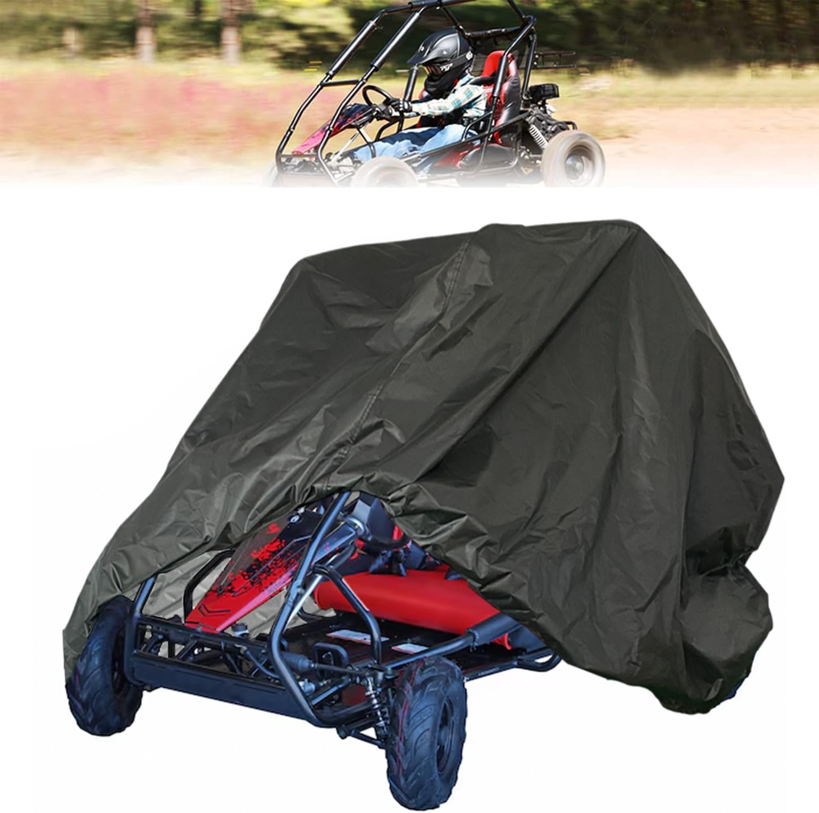 Amazon.com: QYMOTO Go Kart Cover,Go Kart Accessories 2 Seater Coleman ...