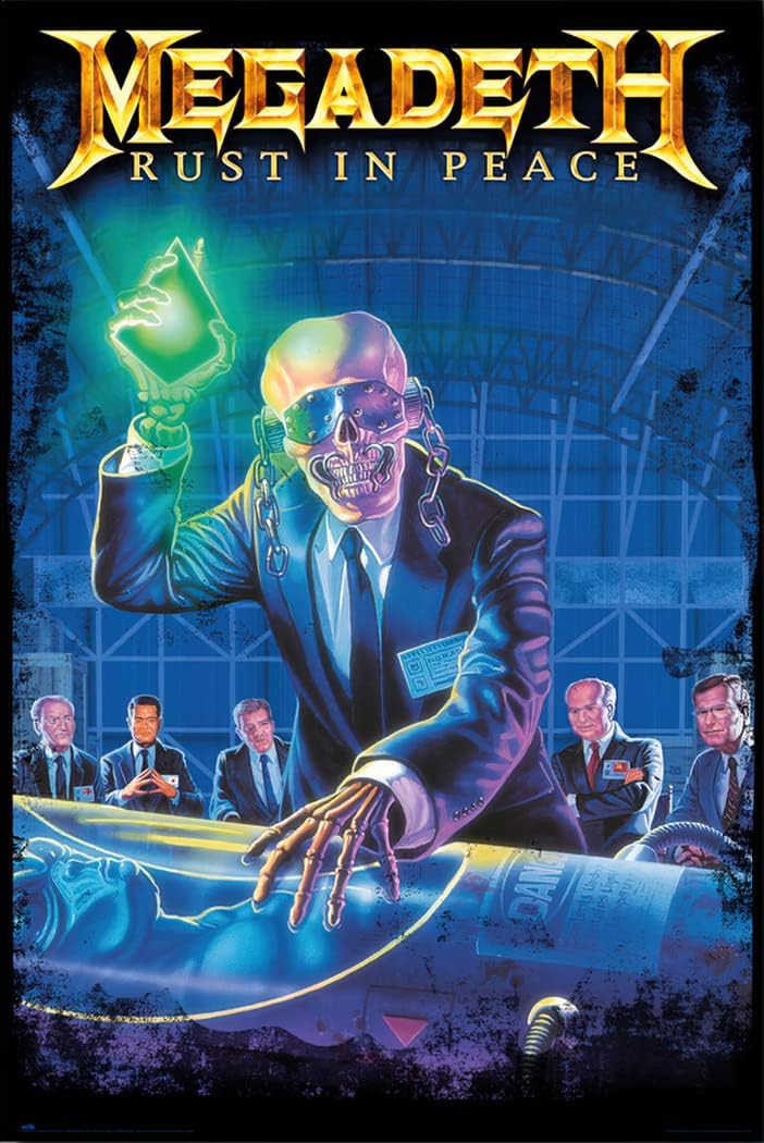 Amazon.com: Megadeth - Music Poster (Album Cover: Rust In Peace) (Size ...