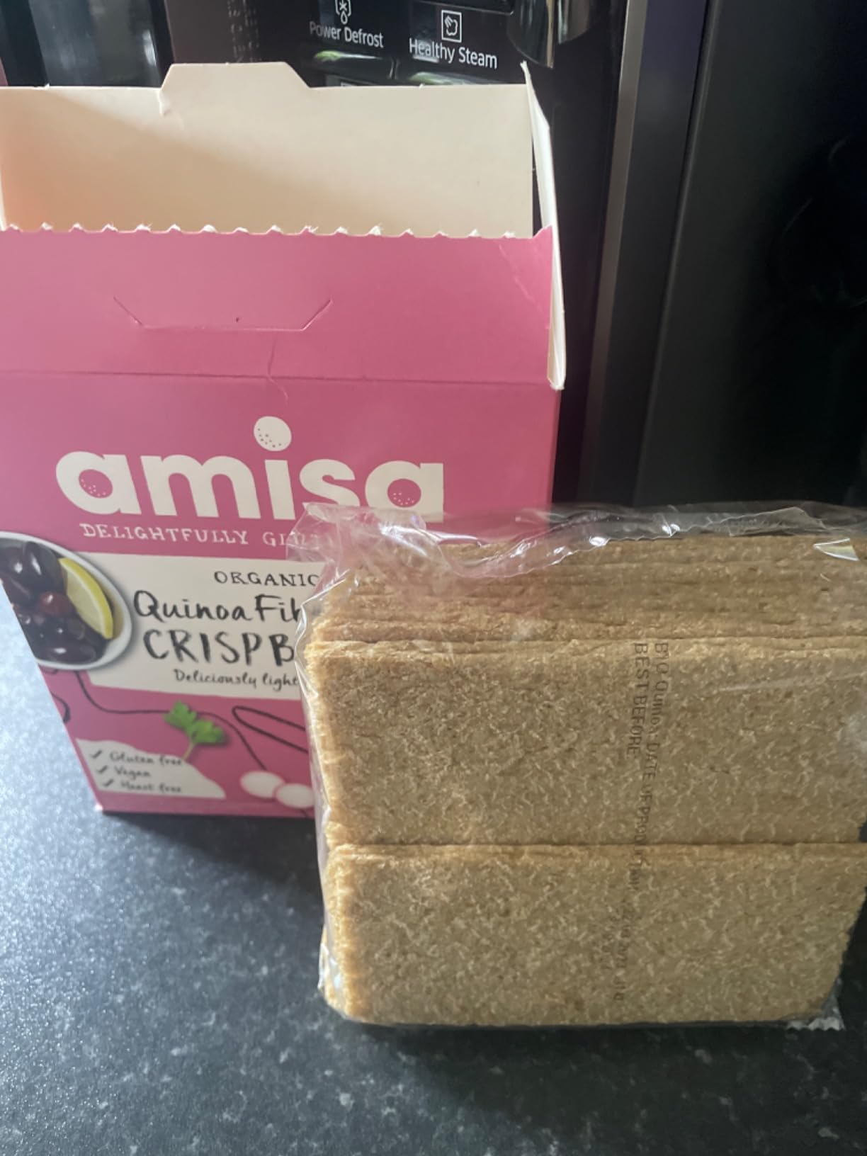 Amisa Crispbread Quinoa Fibre Gluten Free, 100g : Amazon.co.uk: Grocery