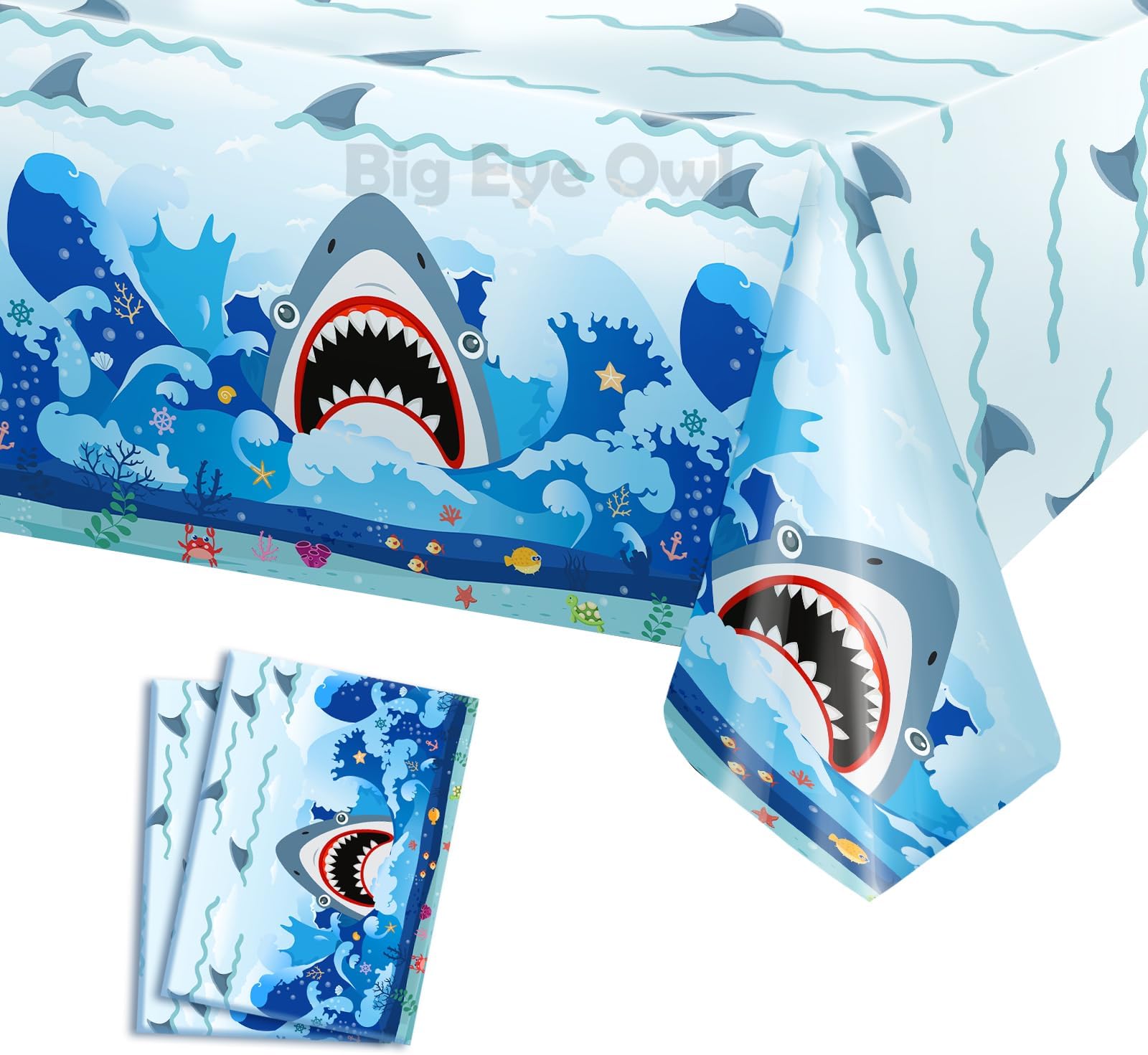 Amazon.com: 1200x54 Inch Under The Ocean Tablecloth Ocean Plastic ...