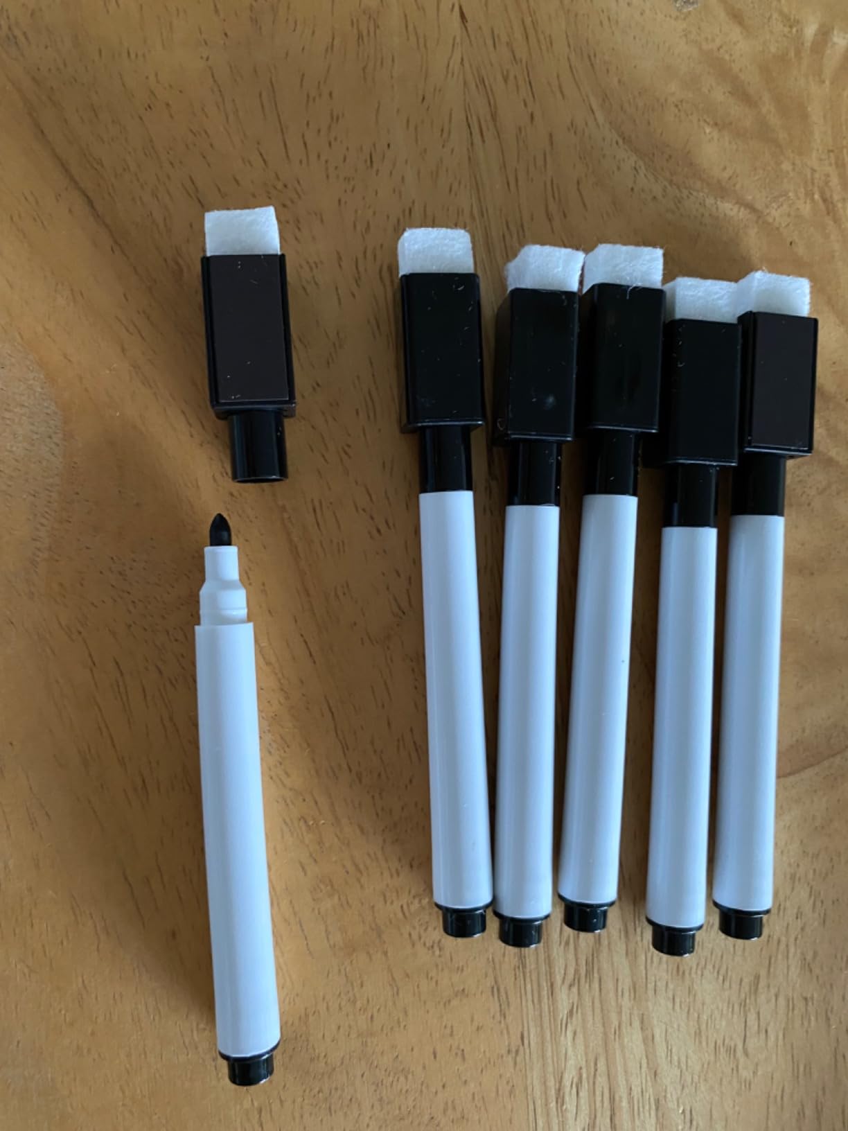 Qiuyan 6pcs Mini Magnetic Dry Erase Markers Fine Tip White Board Dry ...