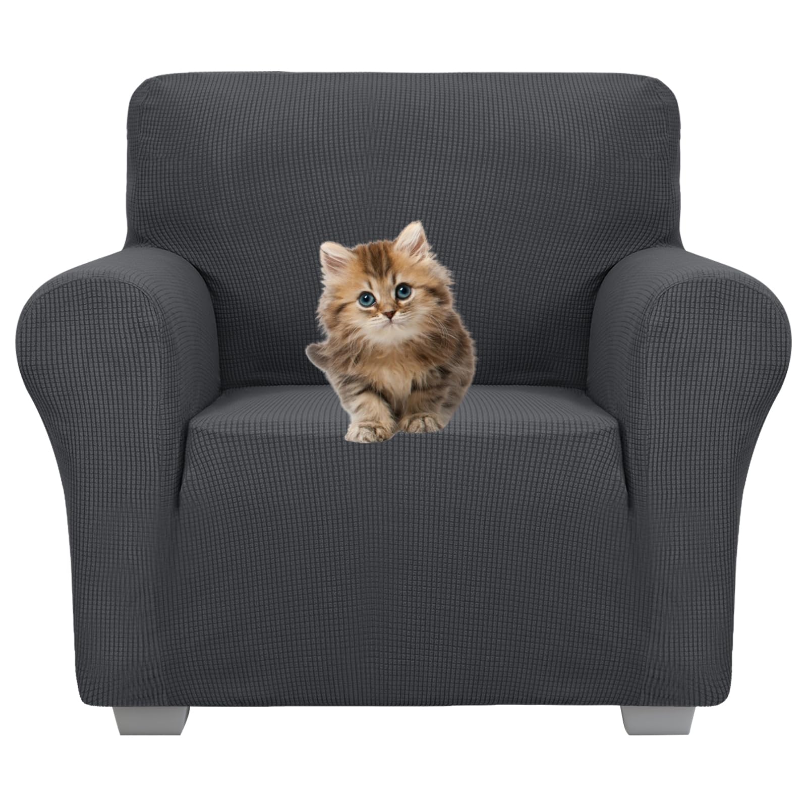 Amazon.com: JIVINER Super Stretch Chair Sofa Slipcovers 1-Piece ...