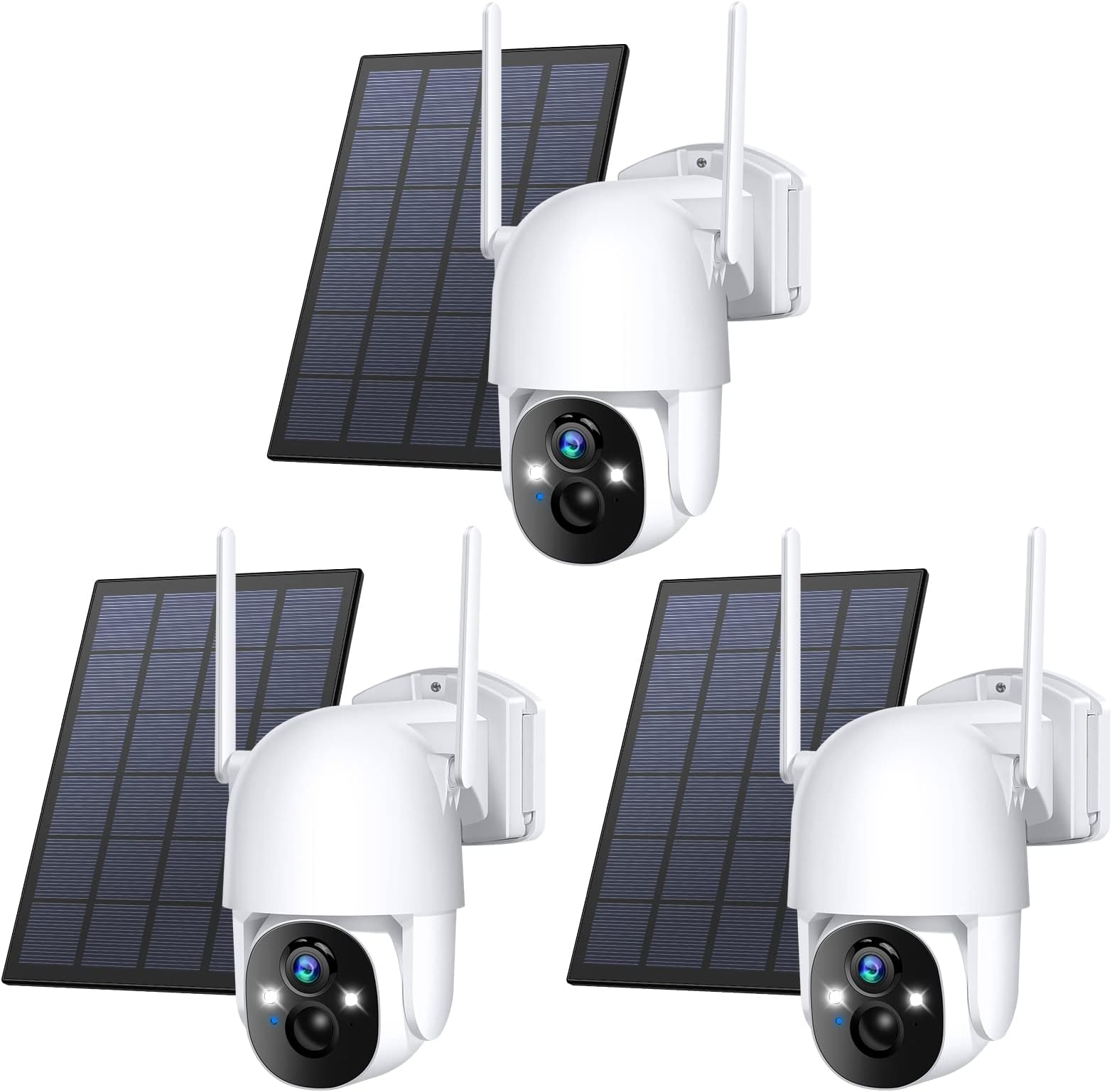 Amazon.com : Poyasilon Solar Security Cameras Wireless Outdoor, 3MP 2K ...