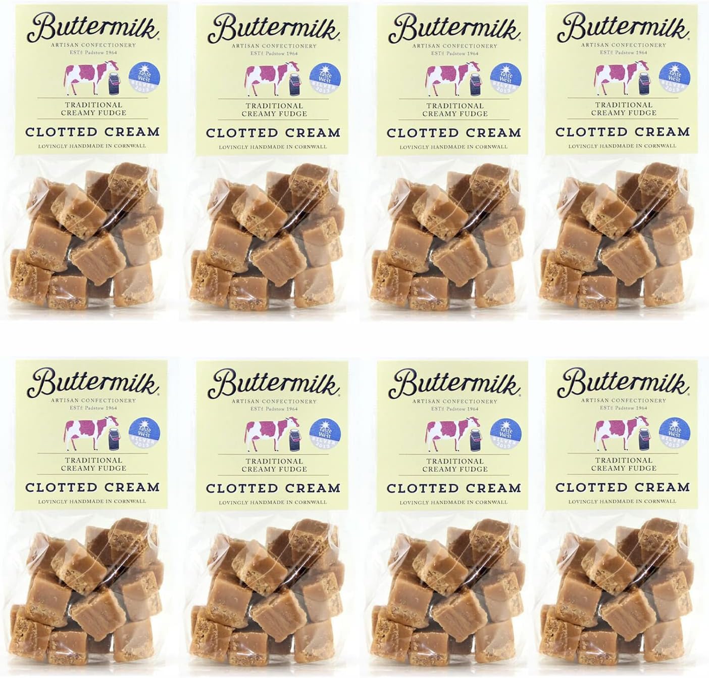 Buttermilk Clotted Cream Fudge 175g - Pack of 8 : Amazon.co.uk: Grocery