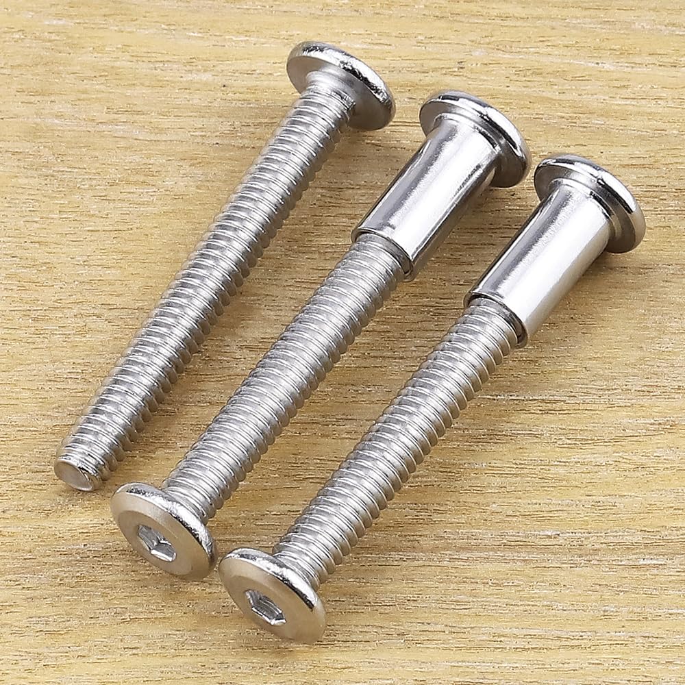 Snapklik.com : M6 X 40mm Furniture Screws Barrel Nuts Kit, 304 ...
