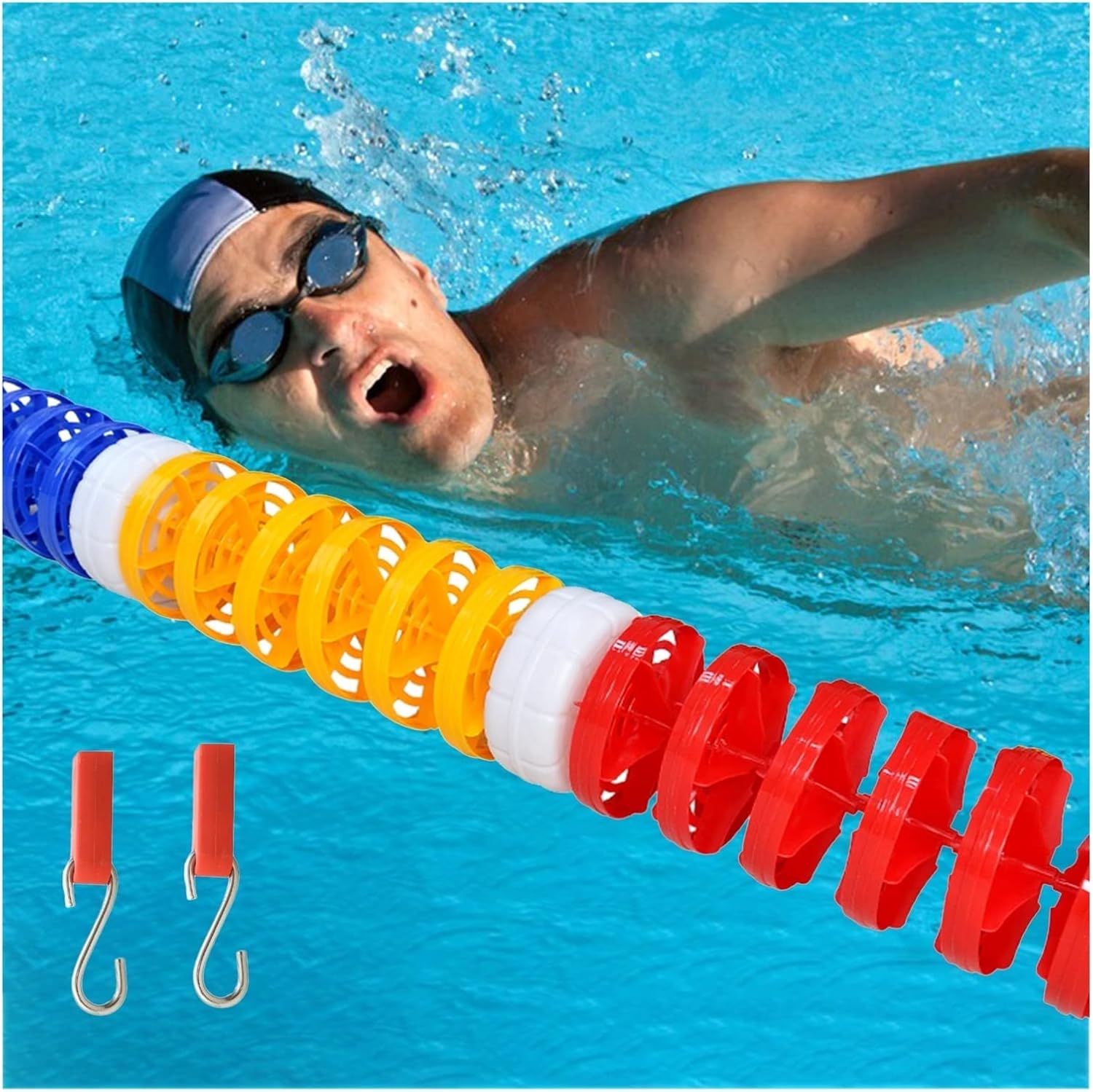 Amazon.com: Swimming Pool Rope Float Line for Indoor Outdoor Pool ...