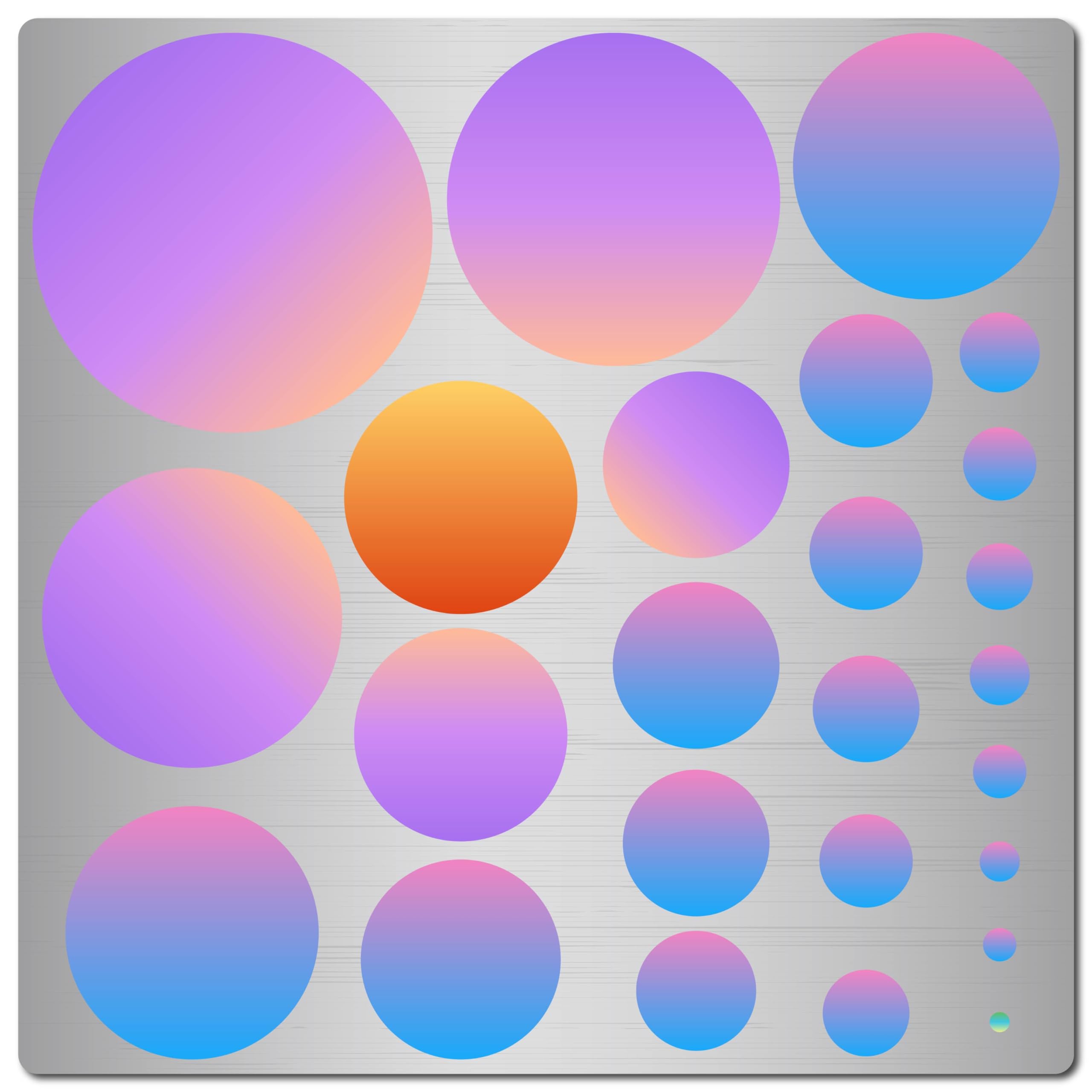 GORGECRAFT 16cm Metric Circle Template Metal Circle Ruler Reusable ...