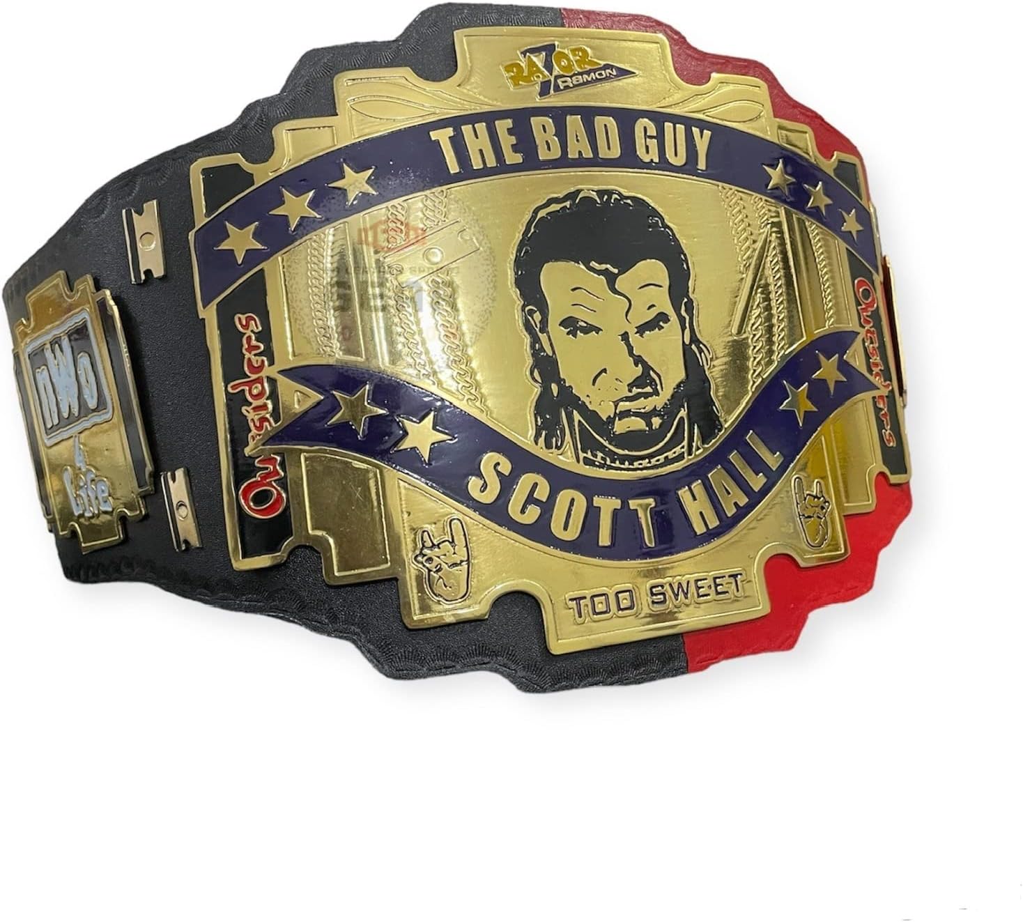 Amazon.com: Scott Hall The Bad Guy Scott Hall Wrestling belt ...