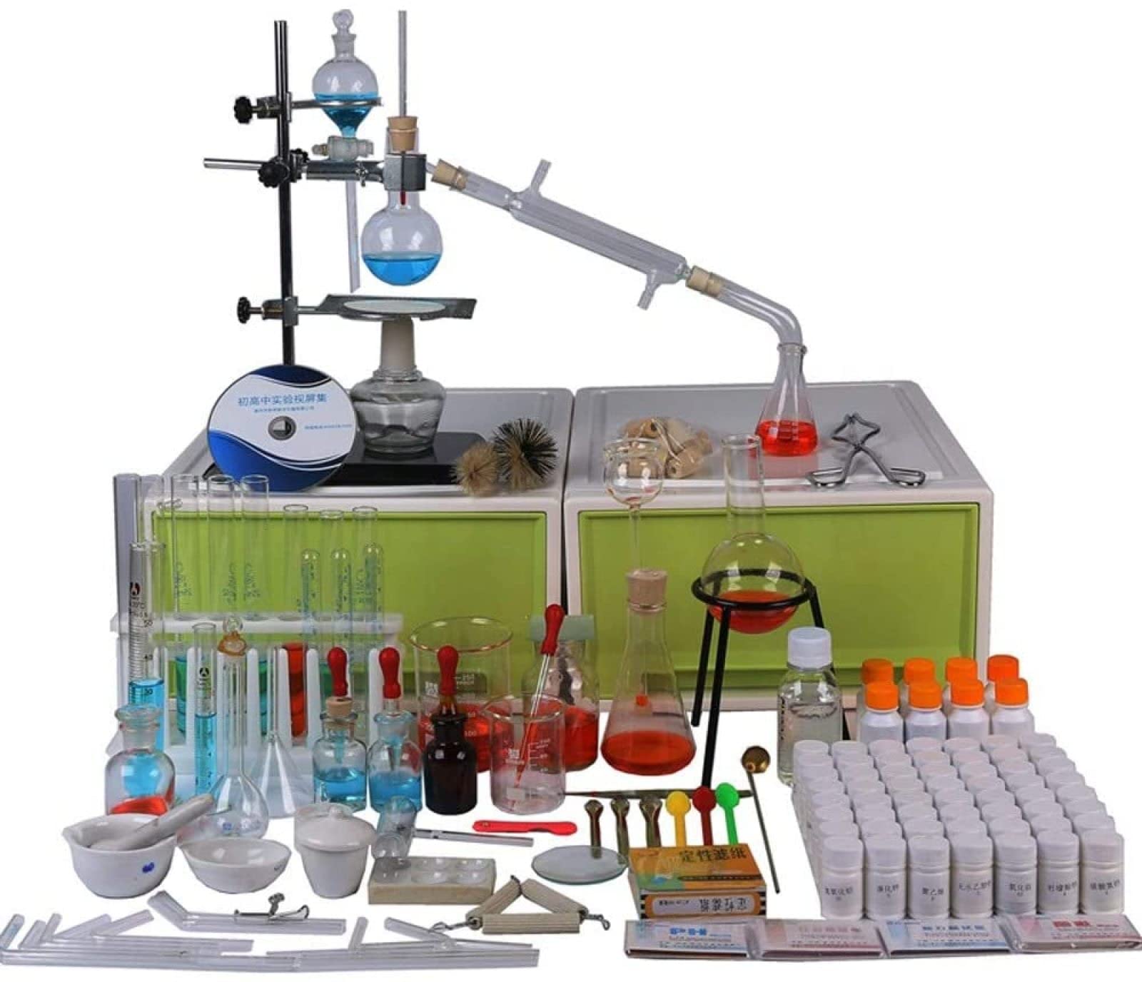 Buy GaoGaoBei 57 Pcs Laboratory Equipment Distillation Condensation ...