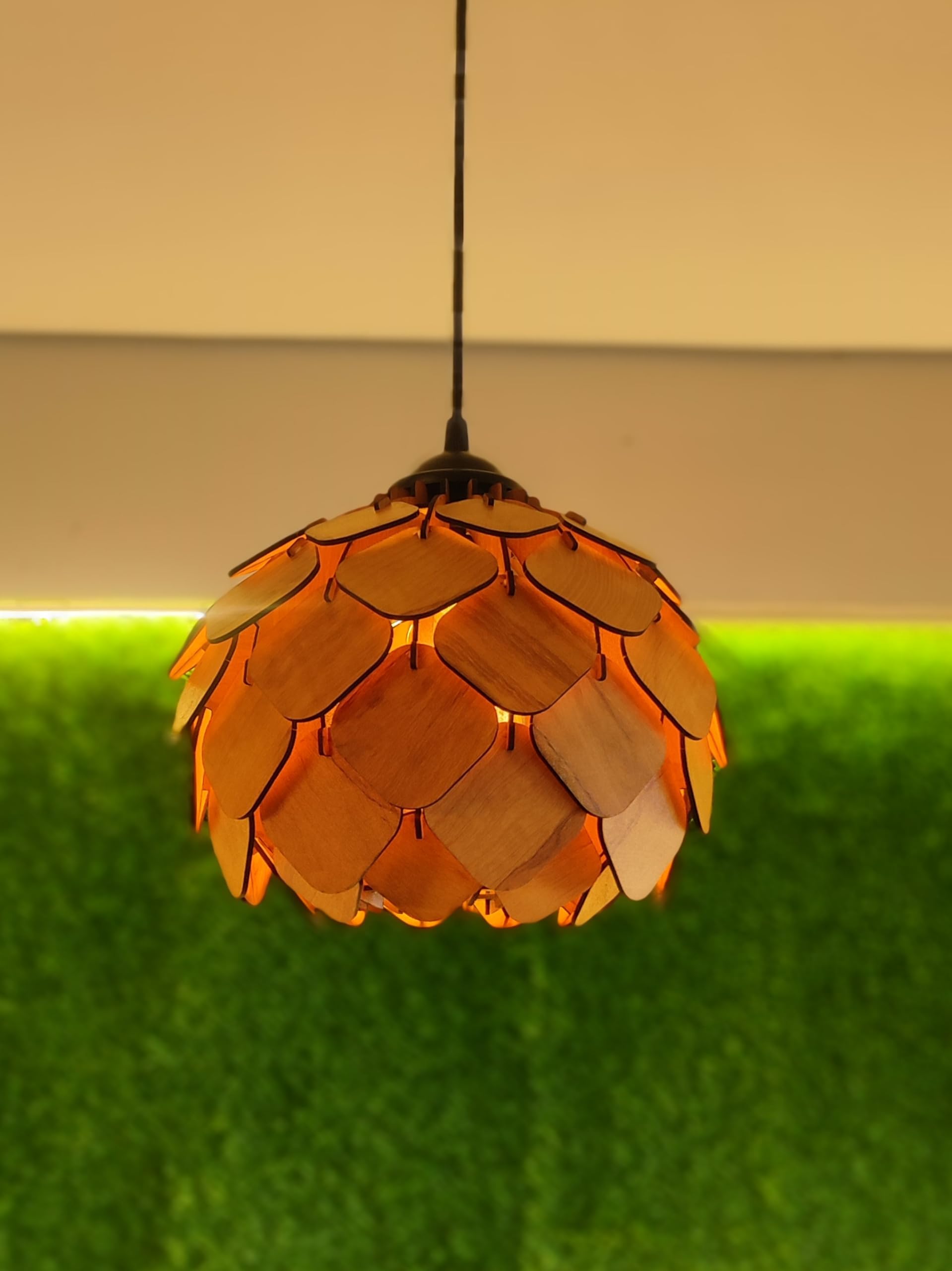 Buy WOODIOGRAPHY Wooden Ceiling lamp Pendant lamp for Decoration of ...