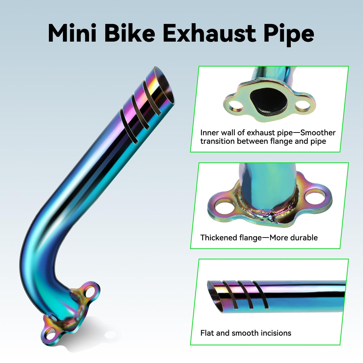 Snapklik.com : Mini Bike Exhaust Pipe Header Kit For Predator 212cc ...