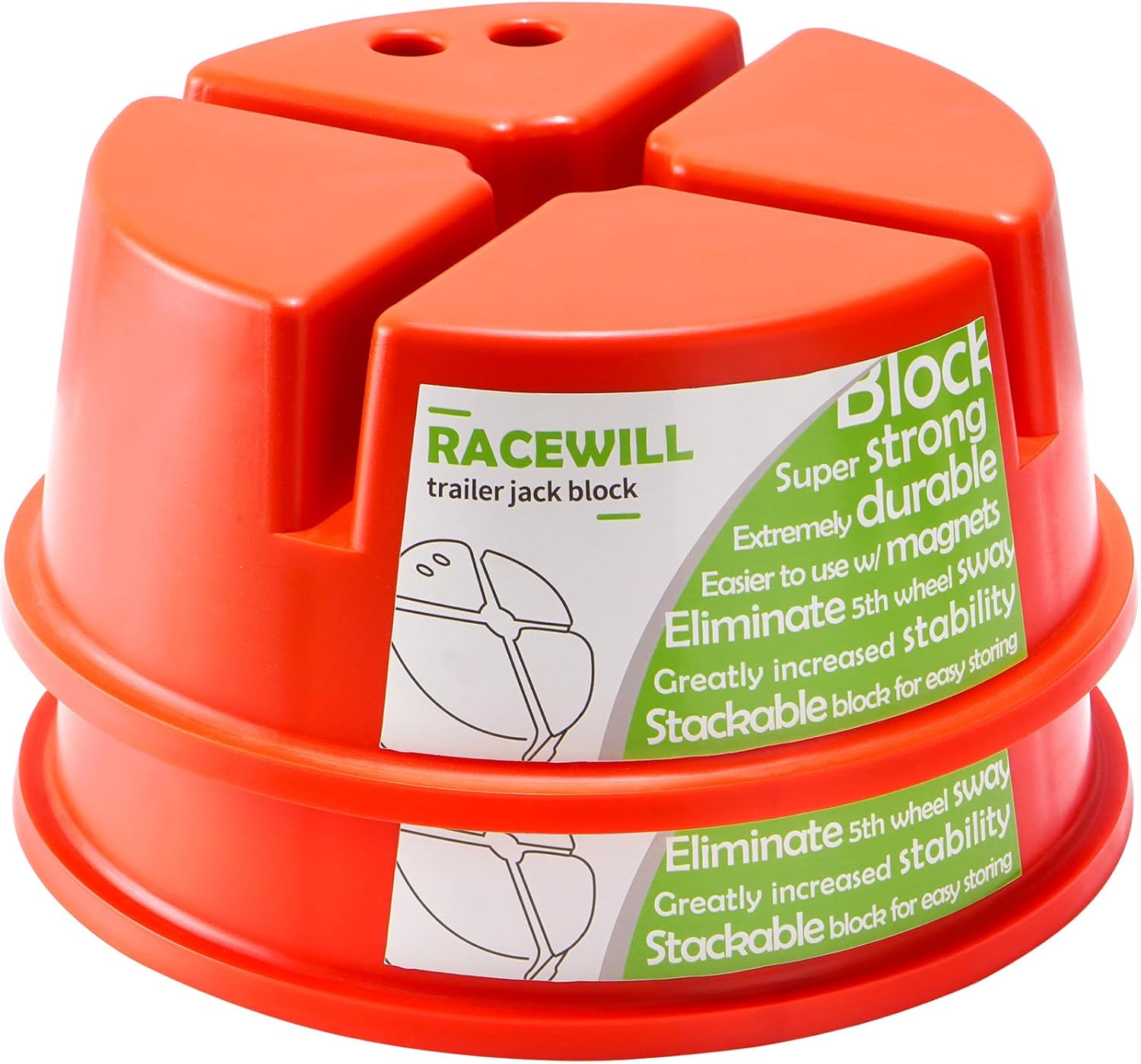 Amazon.com: Racewill 2-Pack RV Jack Blocks for Travel Trailer & Fifth ...