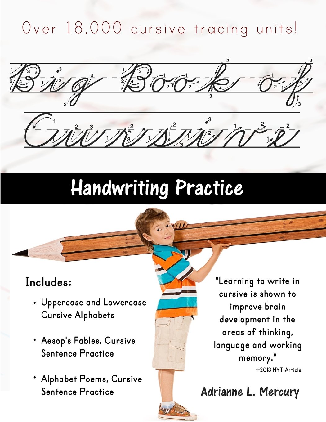 Big Book of Cursive Handwriting Practice (Over 18,000 Cursive Tracing ...