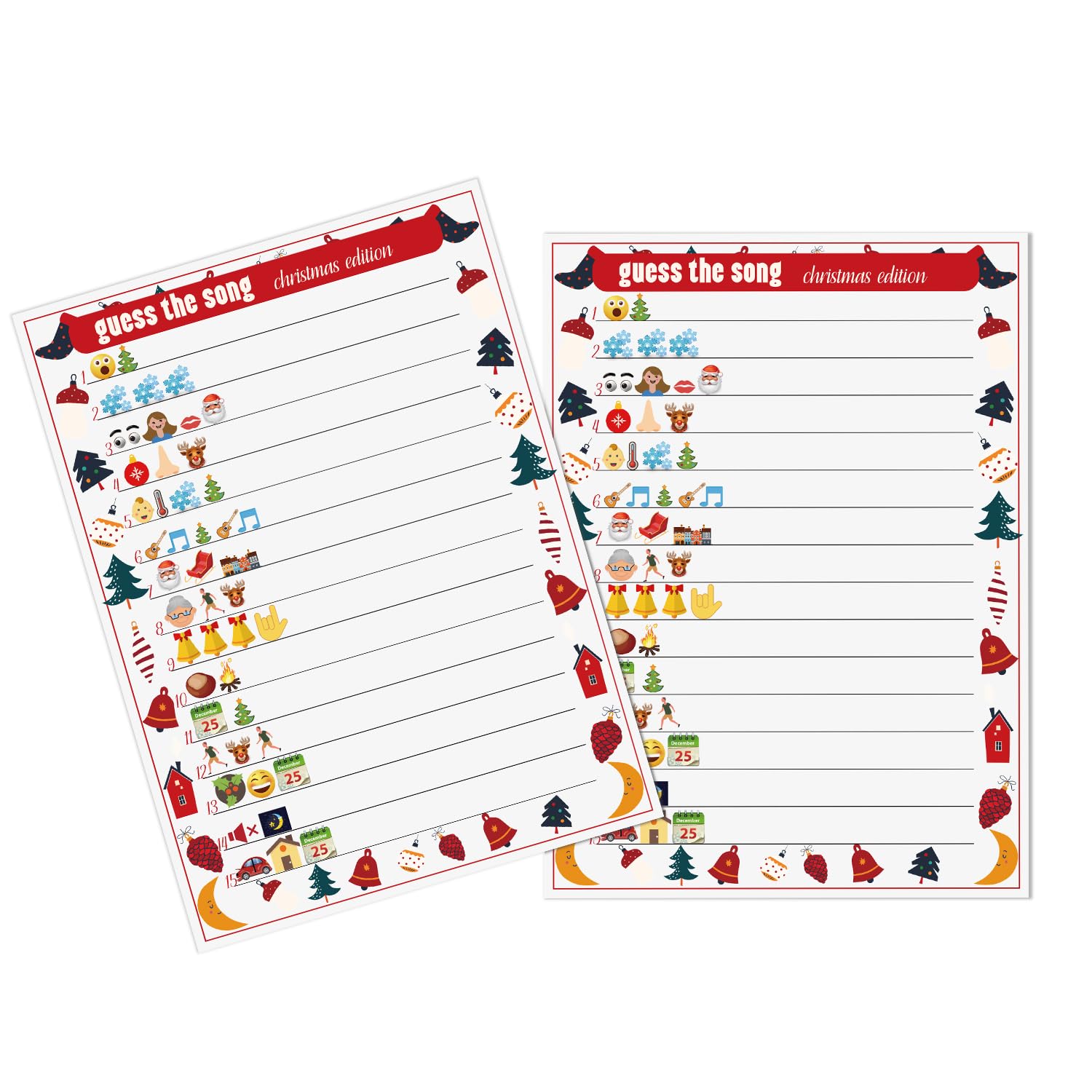 Christmas Carol Guessing Game Christmas Pictionary & Christmas Song