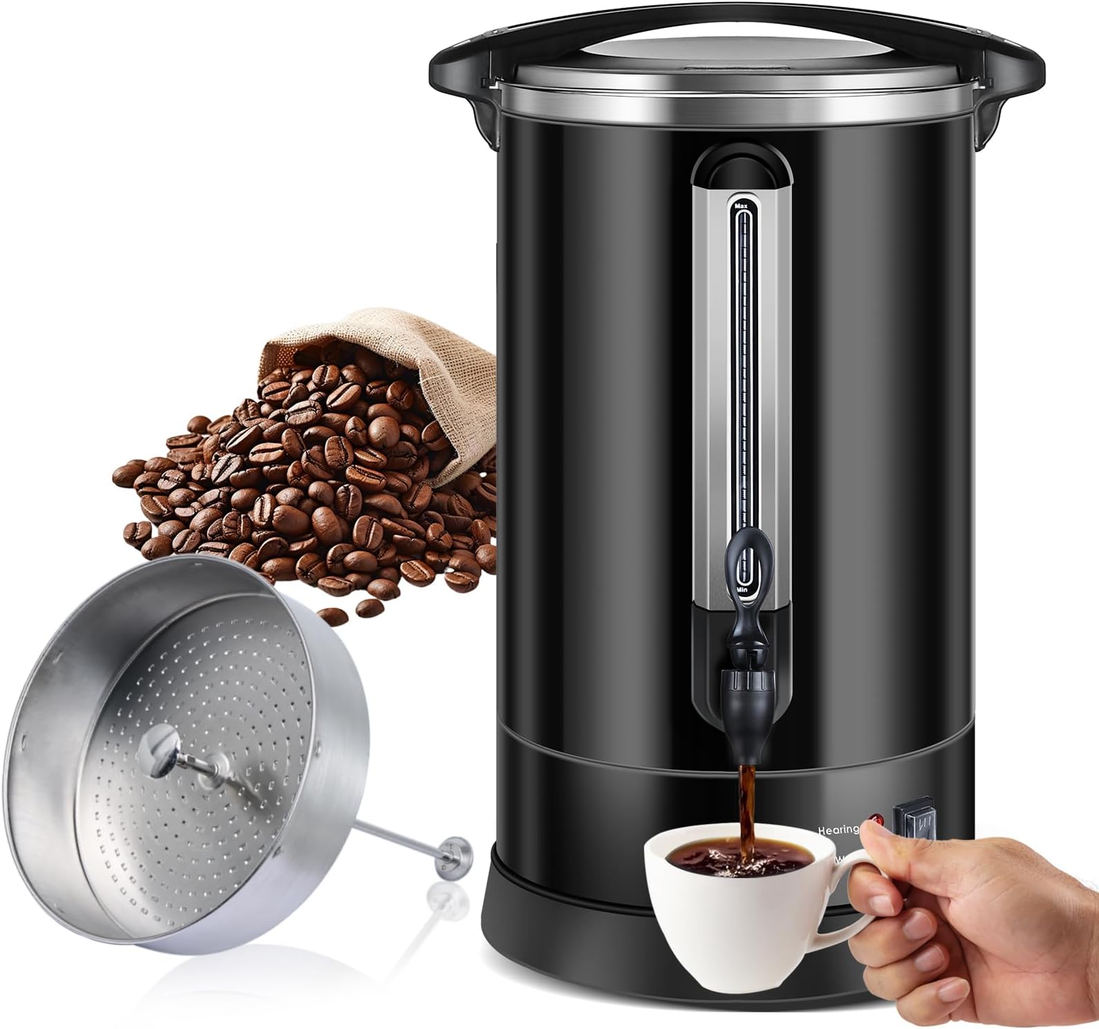 Amazon.com | WerkWeit Coffee Urn 120Cups Large Coffee Dispenser 18L ...