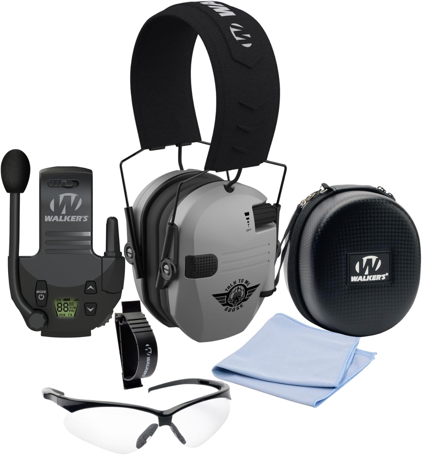 Amazon.com : Walkers Razor Electric Slim Earmuffs - Noise Cancelling ...