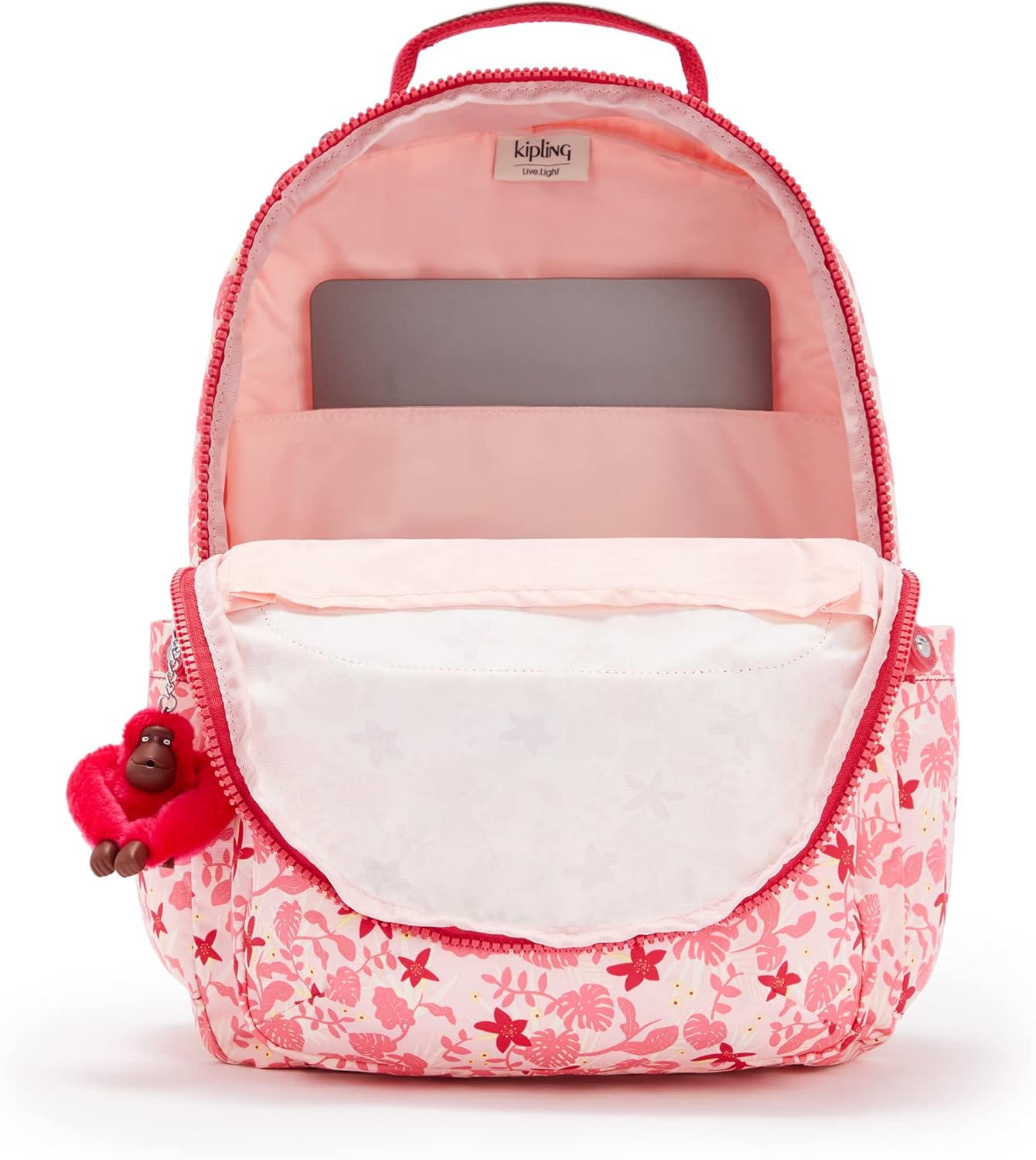 KIPLING Backpacks Seoul Pink Leaves – BigaMart