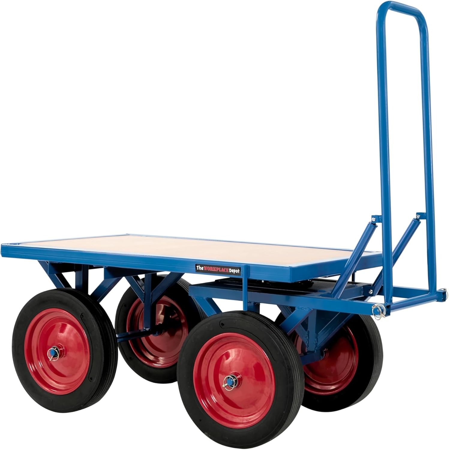Turntable Platform Truck, Heavy Duty 1000kg Capacity Blue Steel Flatbed ...