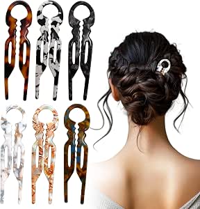 6 Pcs French Hair Pins for Women, Prestige Hairpin U Shaped Hair Clips ...