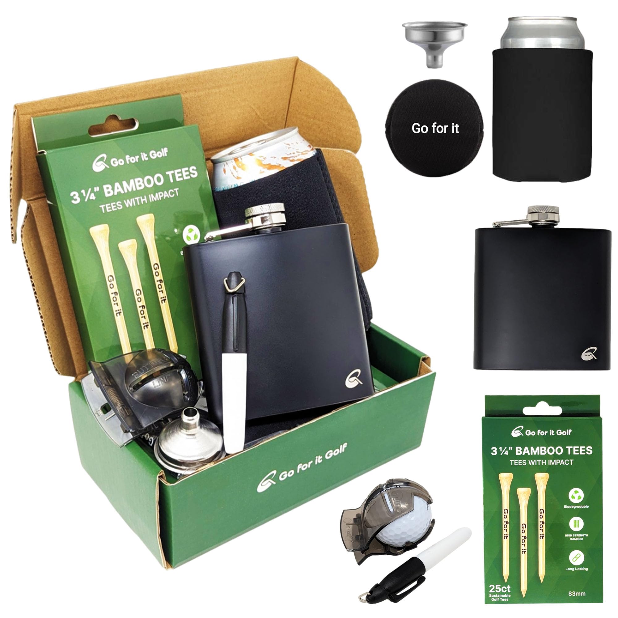Amazon.com: Go For It Golf Collection Box - Complete Golfer's Set with ...