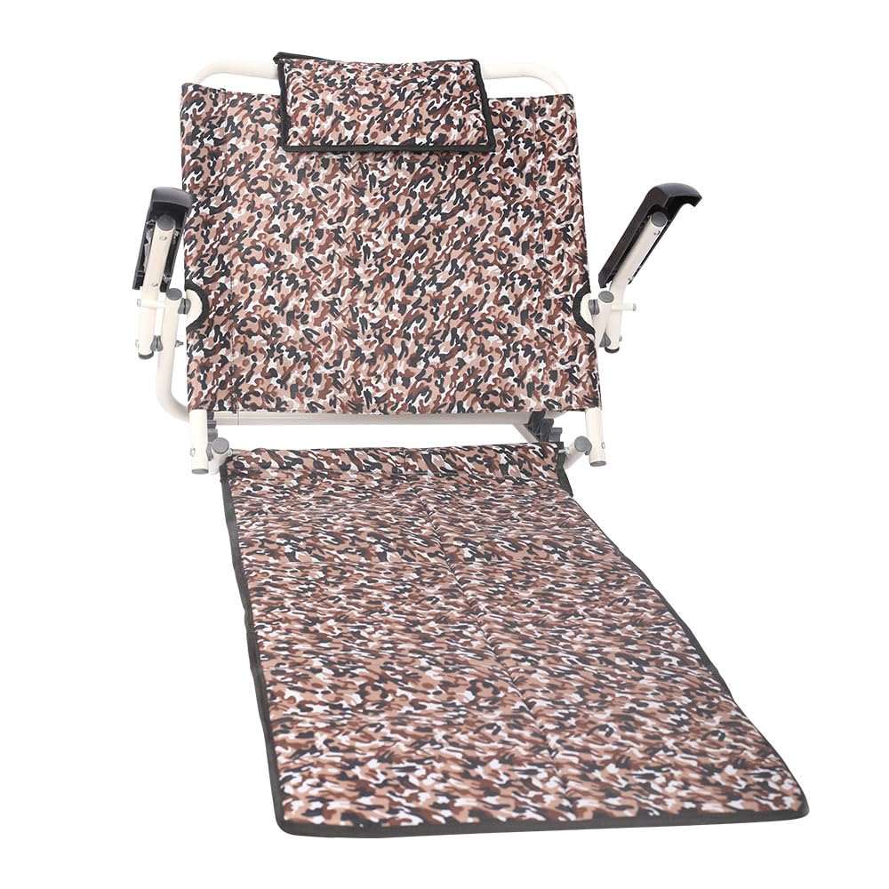 KME® REXIN BACKREST with ARM & MAT Multipurpose Foldable & Adjustable ...