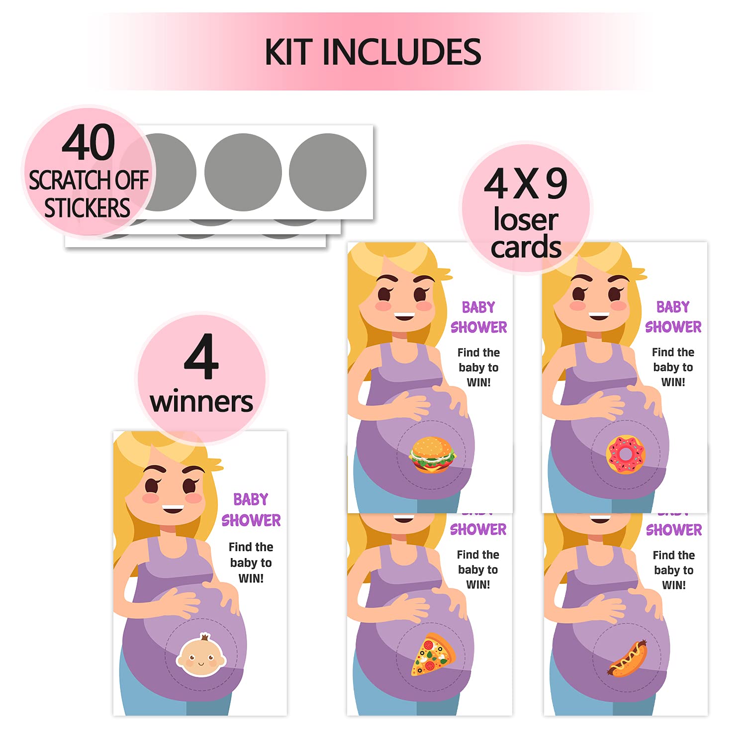 Baby Shower Games Scratch Cards at Karen Medina blog