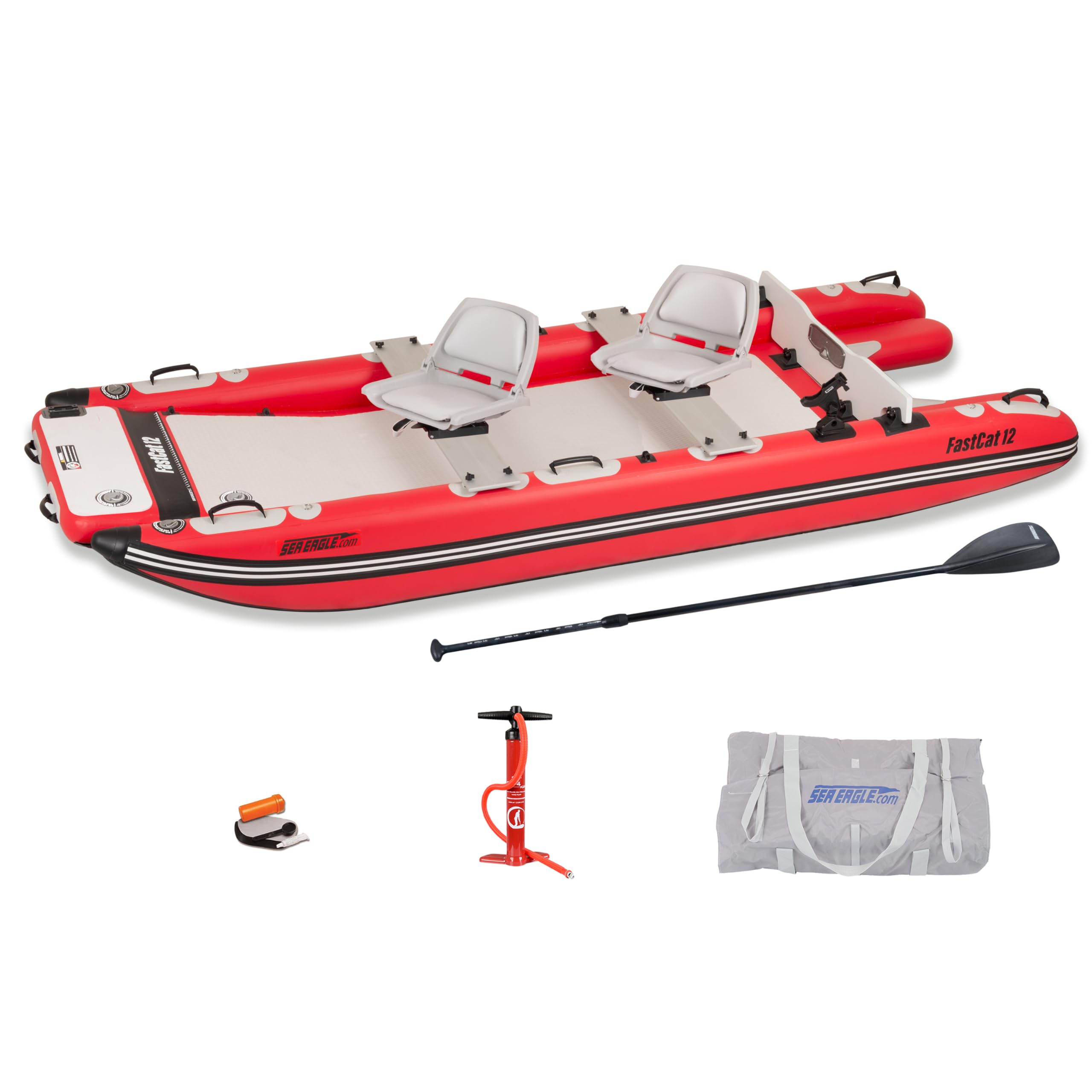 Sea Eagle Fastcat Catamaran 2 4 Person Inflatable Boat Rigid ...
