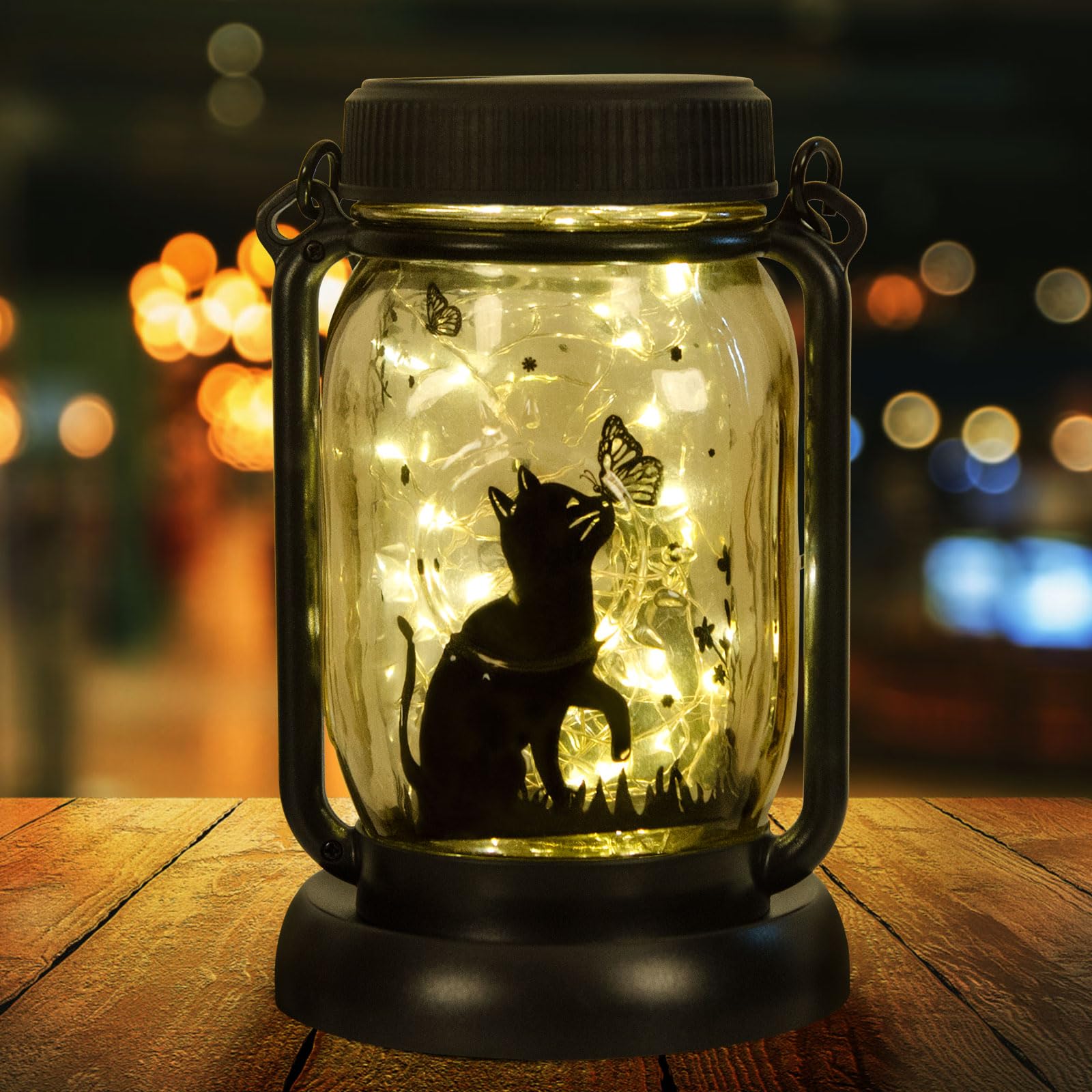 Cat Lantern Gift Christmas Party Lantern Lights Cat Lovers Gifts Cat ...
