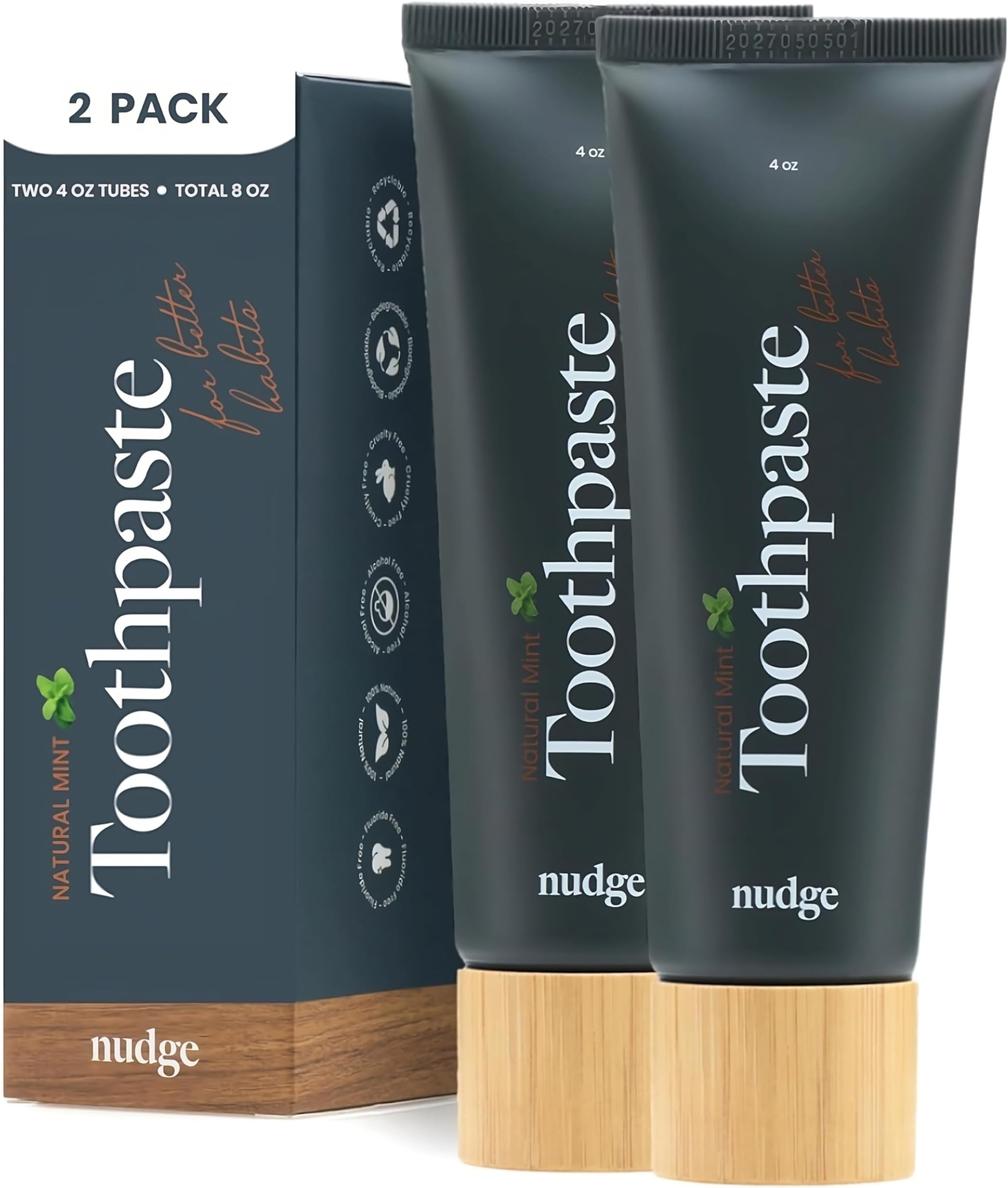 Amazon.com : Nudge Nano Hydroxyapatite Toothpaste with Vitamin E ...