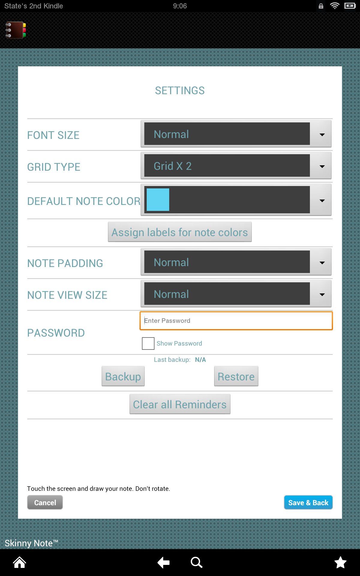 SkinnyNote Notepad Notes - App on Amazon Appstore