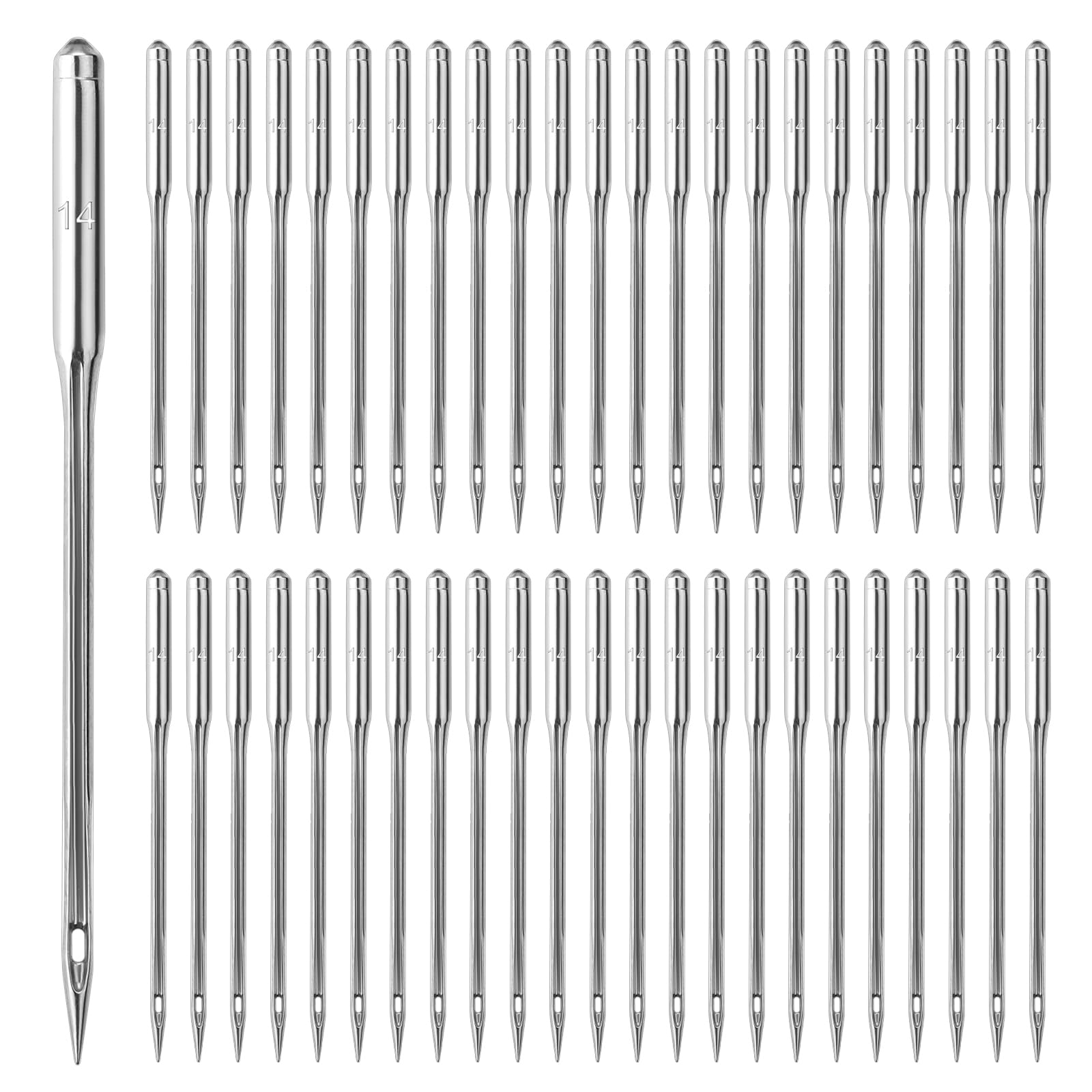 Amazon.com: 100 PCS 90/14 Universal Sewing Machine Needle Sewing ...