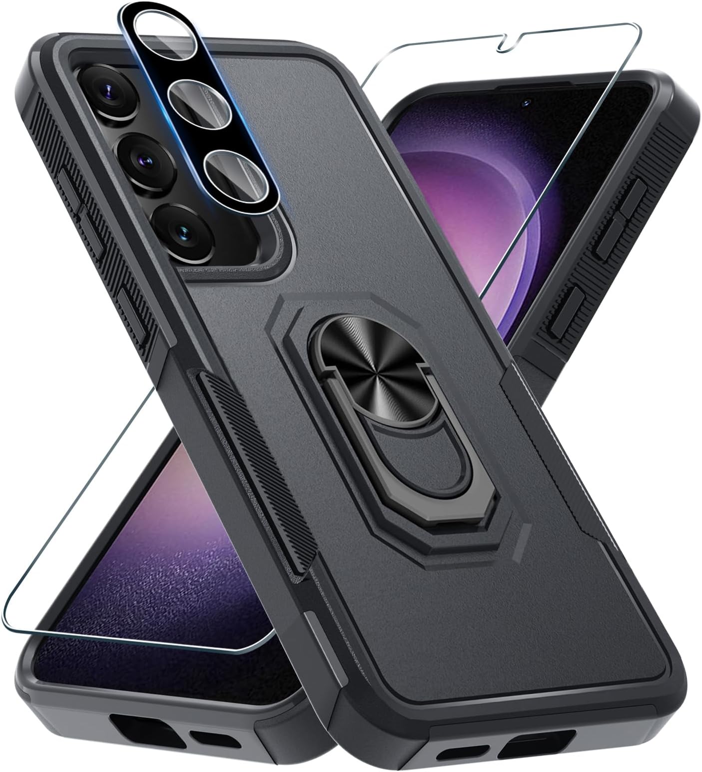 Amazon.com: Heavy Duty Case for Samsung Galaxy S25 Plus Phone Case with Screen Protector ...