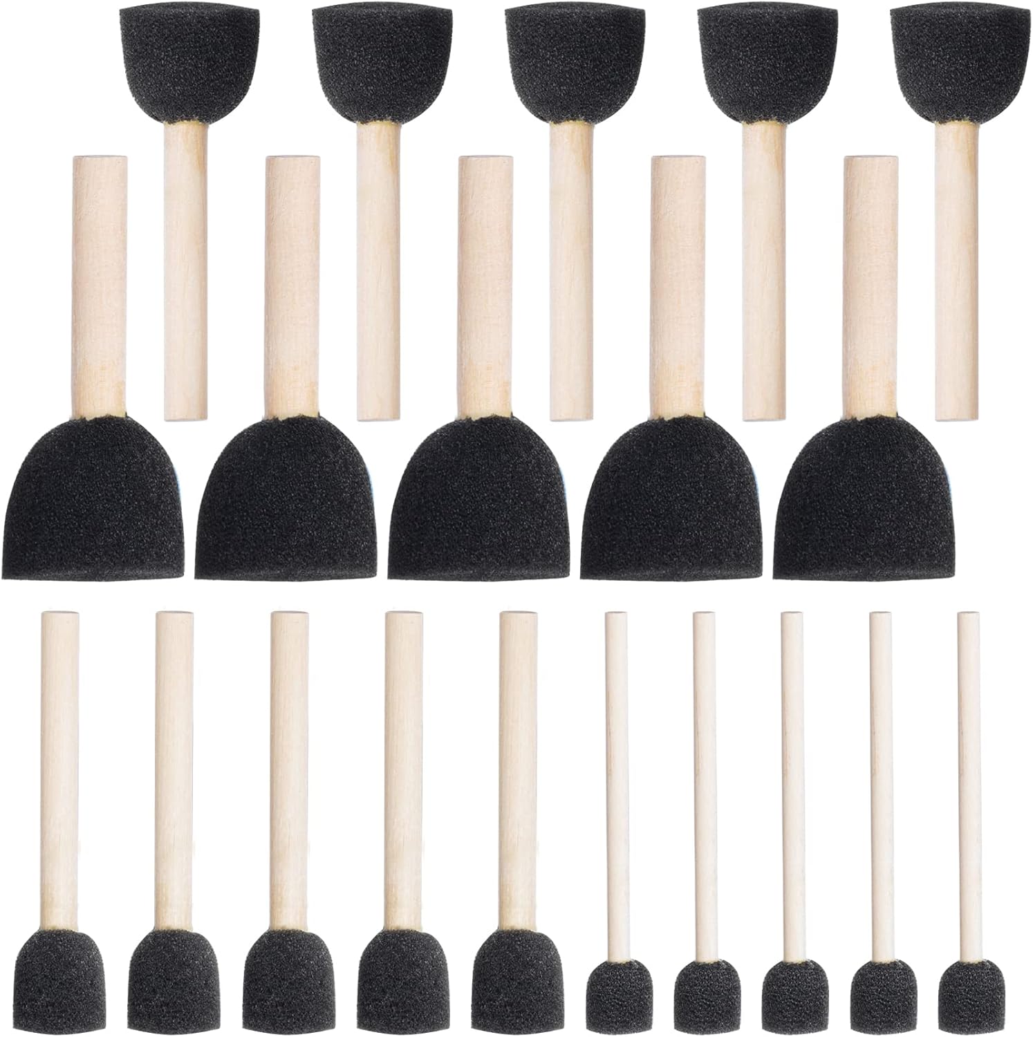 Amazon.com: 40 PCS Round Sponges Brush Set Kids Painting Tools - Pistha ...