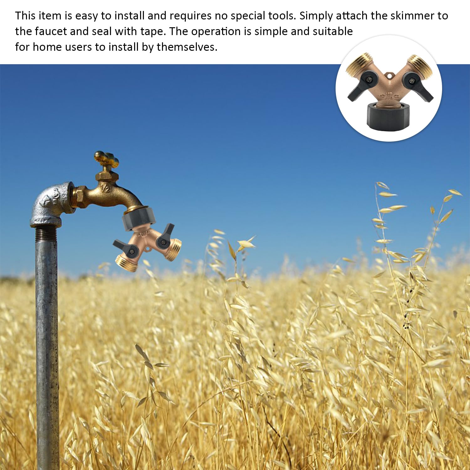 TYGFRT 1 Piece Of Hose Separator, 1 Piece Of Tape, Pipe Connector ...