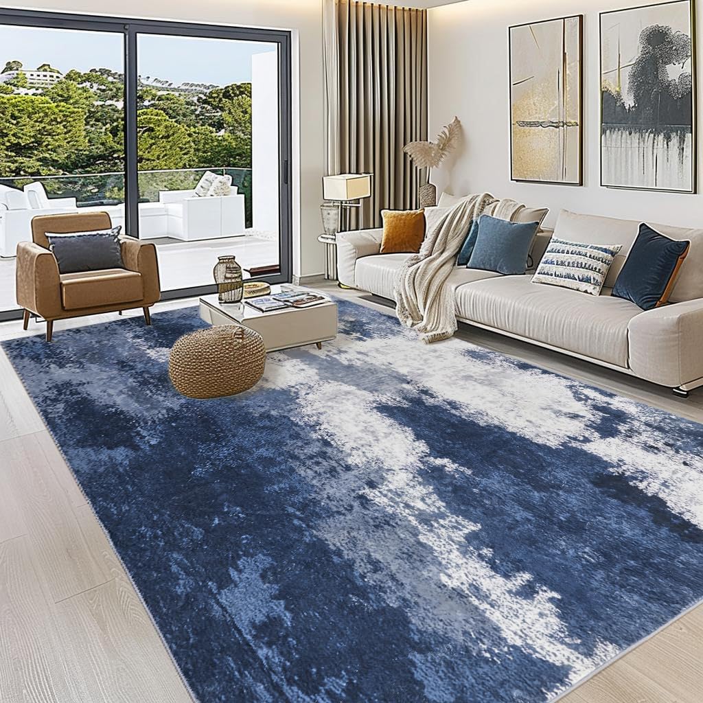 Amazon.com: Andency Washable Area Rug 5x7, Modern Abstract Living Room ...