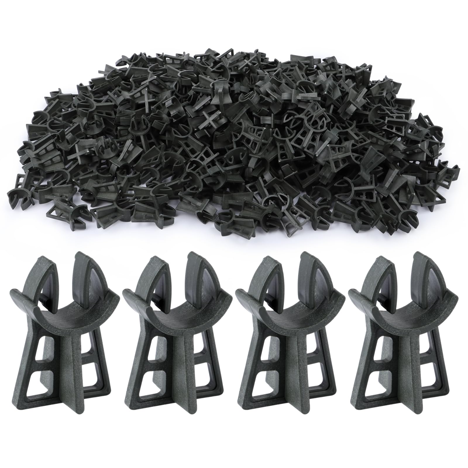 Amazon.com: 250 Pcs Snap Rebar Chairs, Plastic Heavy Duty Plastic ...