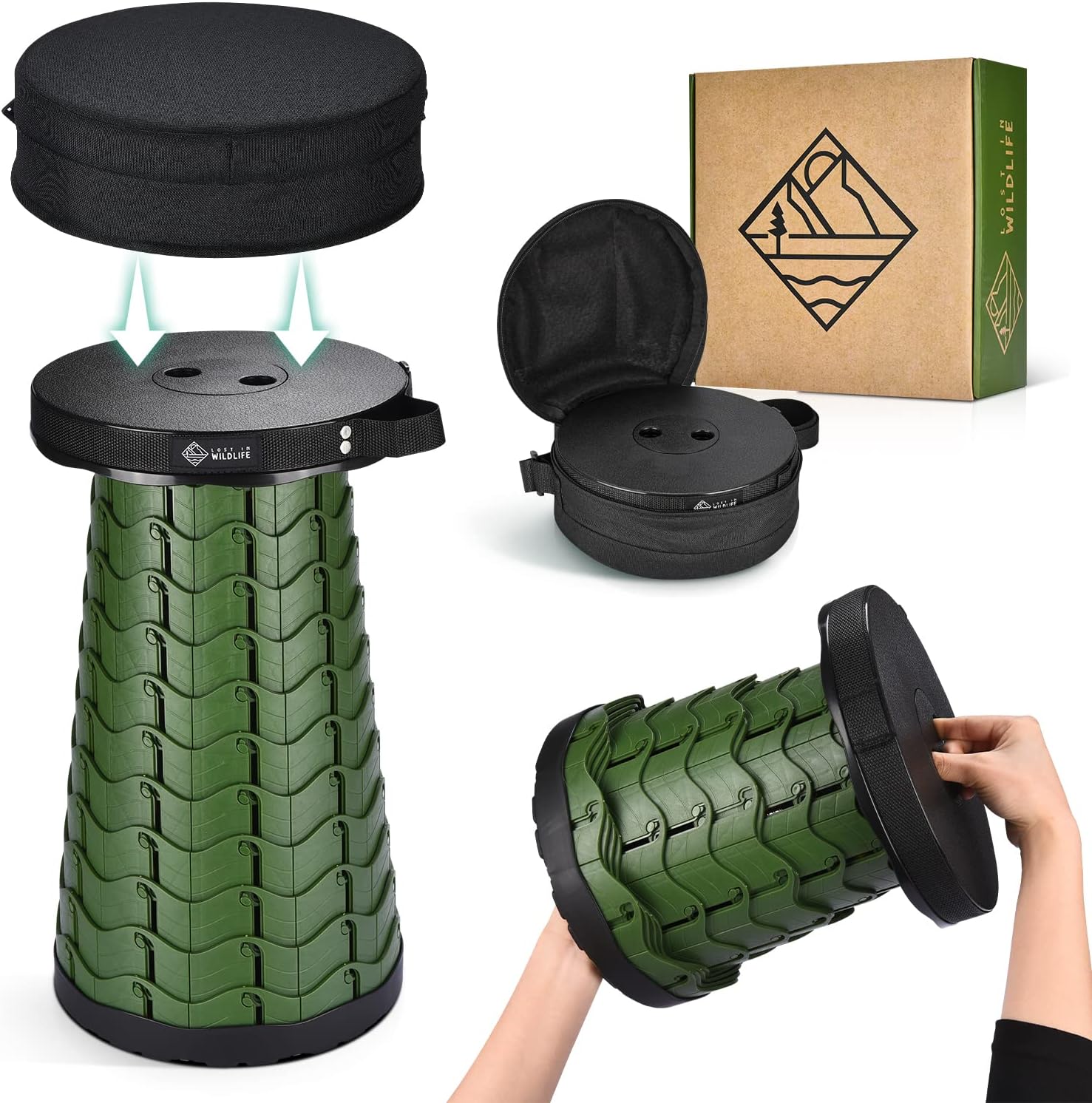 Amazon.com: Collapsible Stool With Cushion for All Activities ...