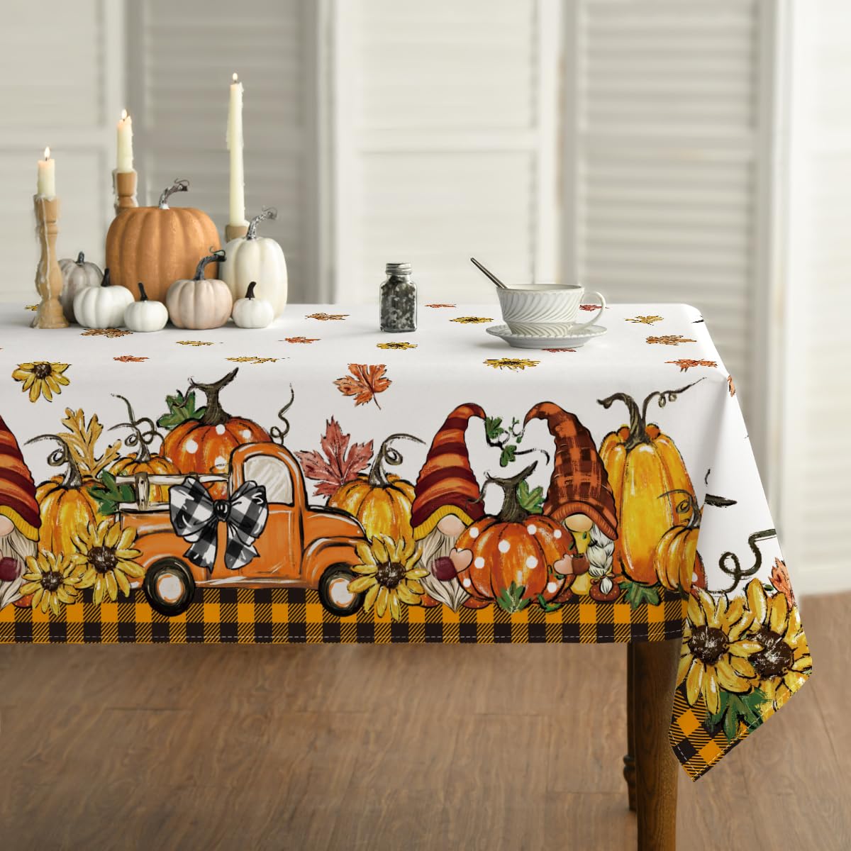 Amazon.com: Horaldaily Fall Tablecloth 60x84 Inch Rectangular ...